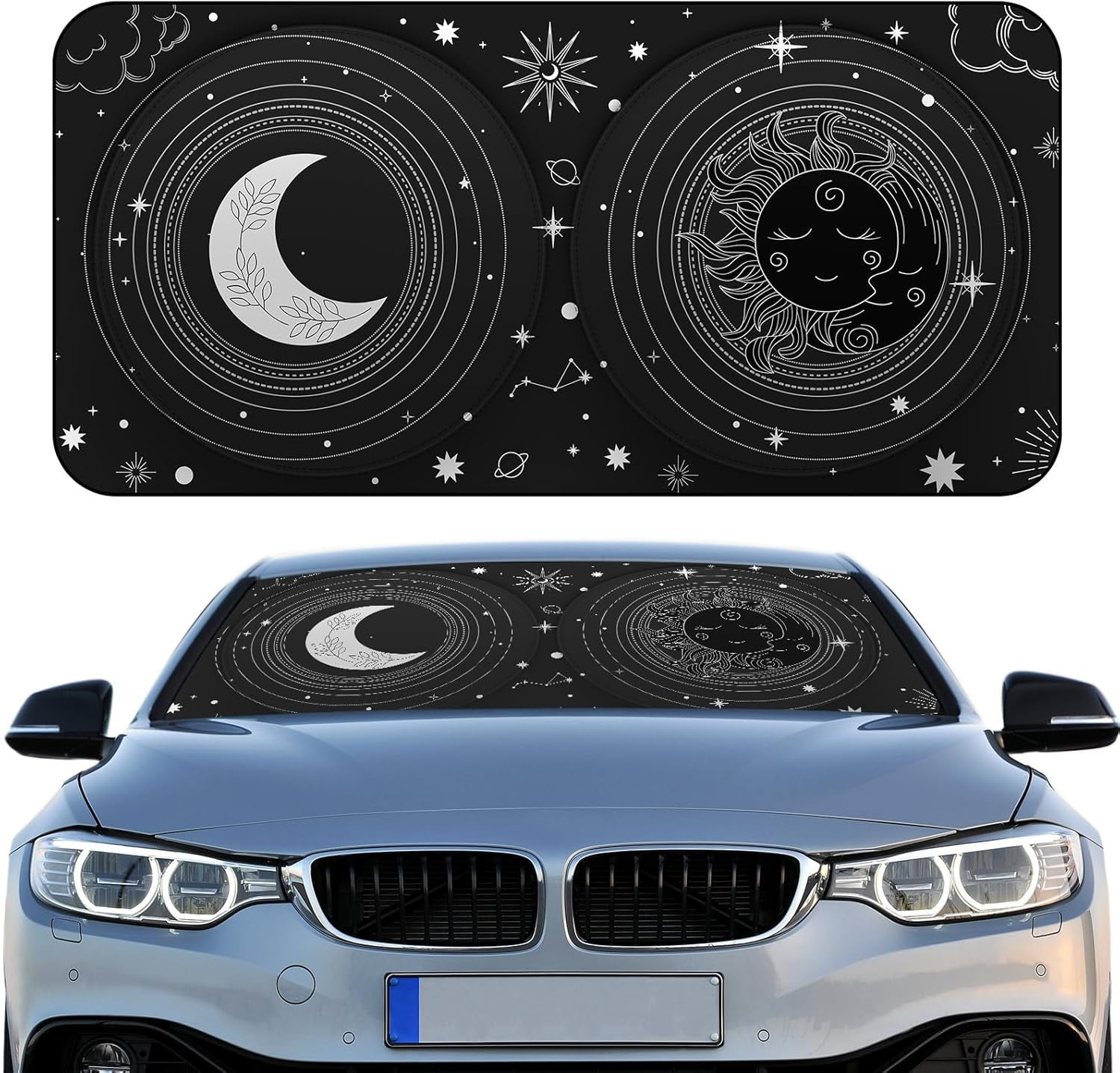 Windshield Sun Shade Foldable Car Front Window Covers for Car ...