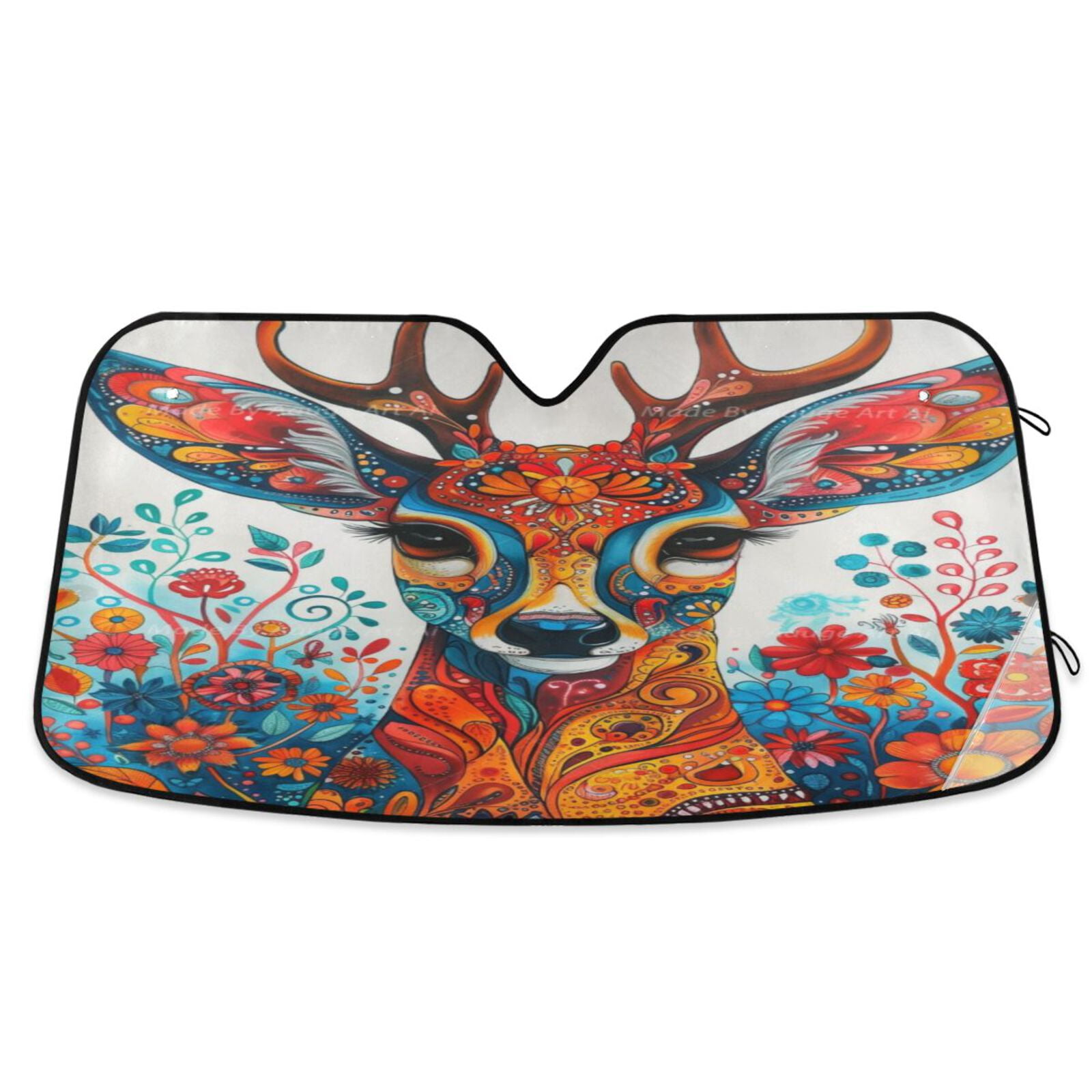 Windshield Sun Shade Foldable Car Sun Visor Blocks Max UV Rays for Most ...