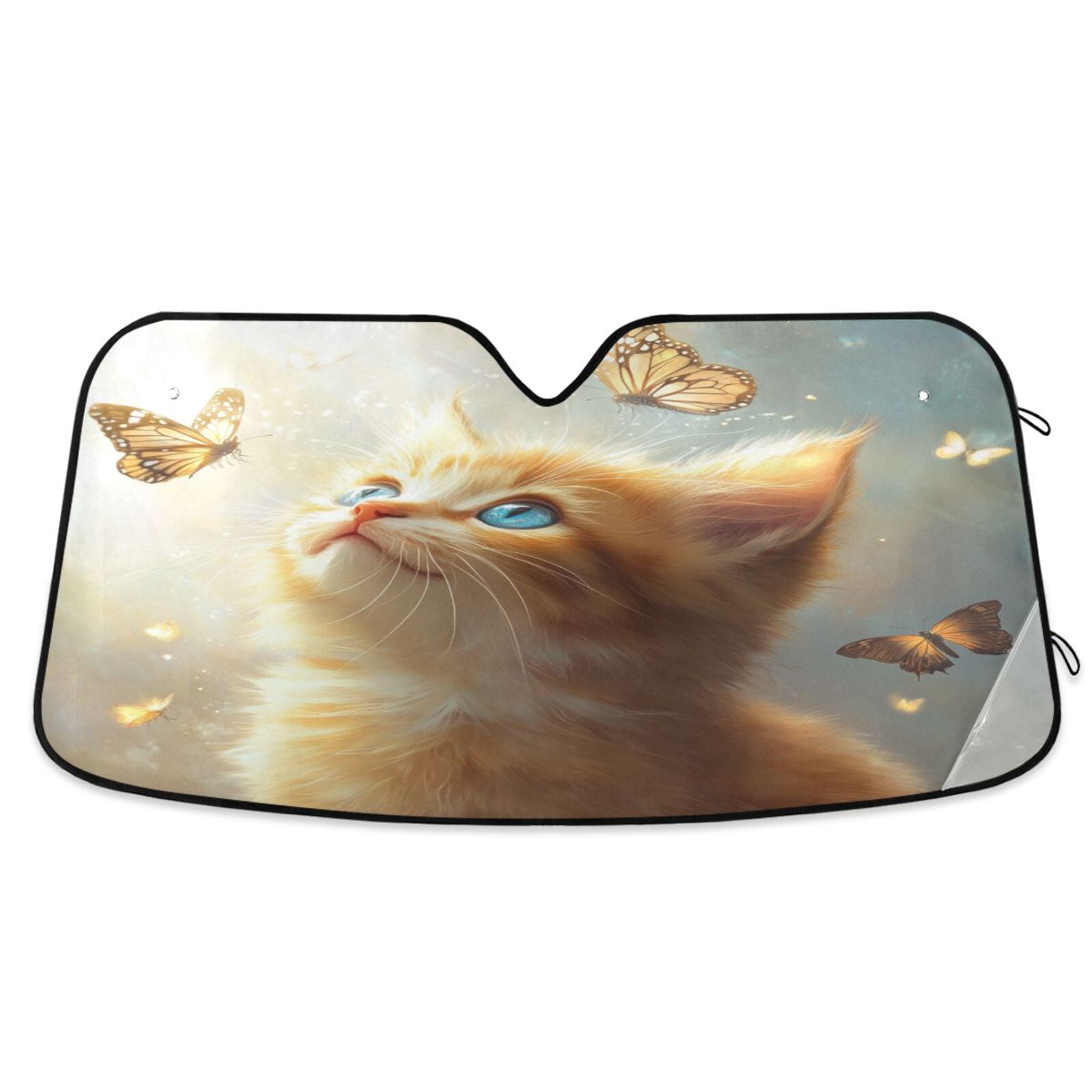 Windshield Sun Shade Foldable Car Sun Visor Blocks Max UV Rays for Most ...