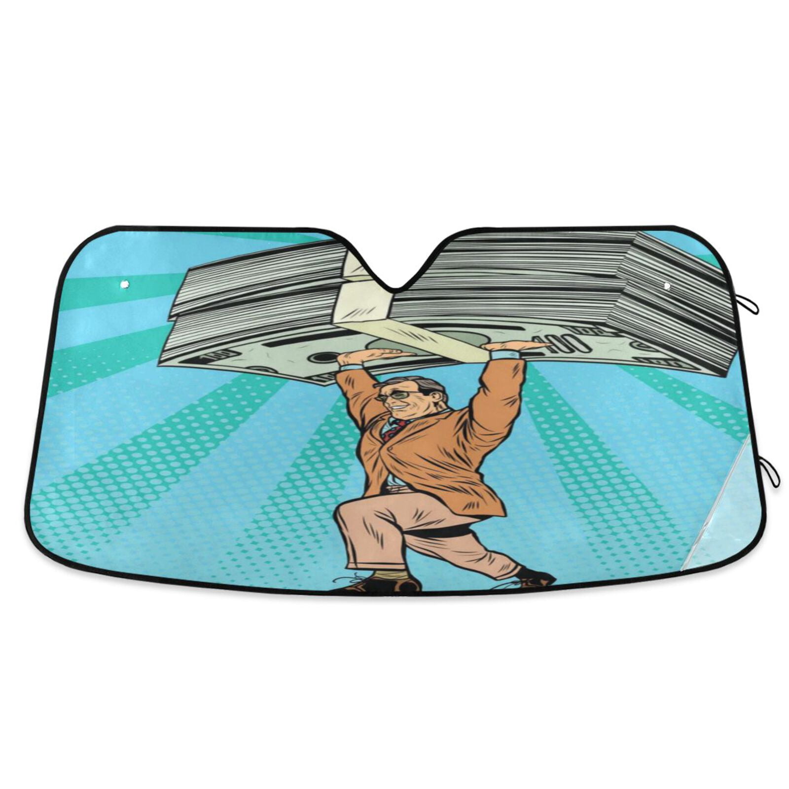 Windshield Sun Shade Foldable Car Sun Visor Blocks Max UV Rays for Most ...