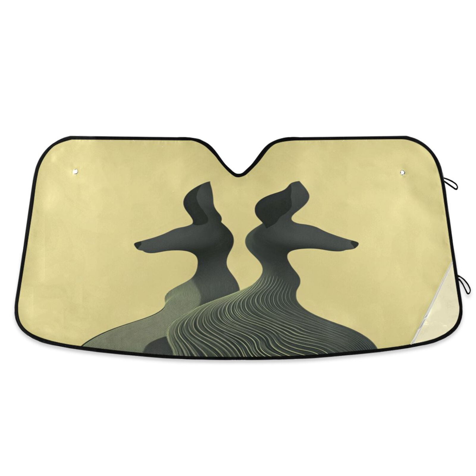 Windshield Sun Shade Foldable Car Sun Visor Blocks Max UV Rays for Most ...