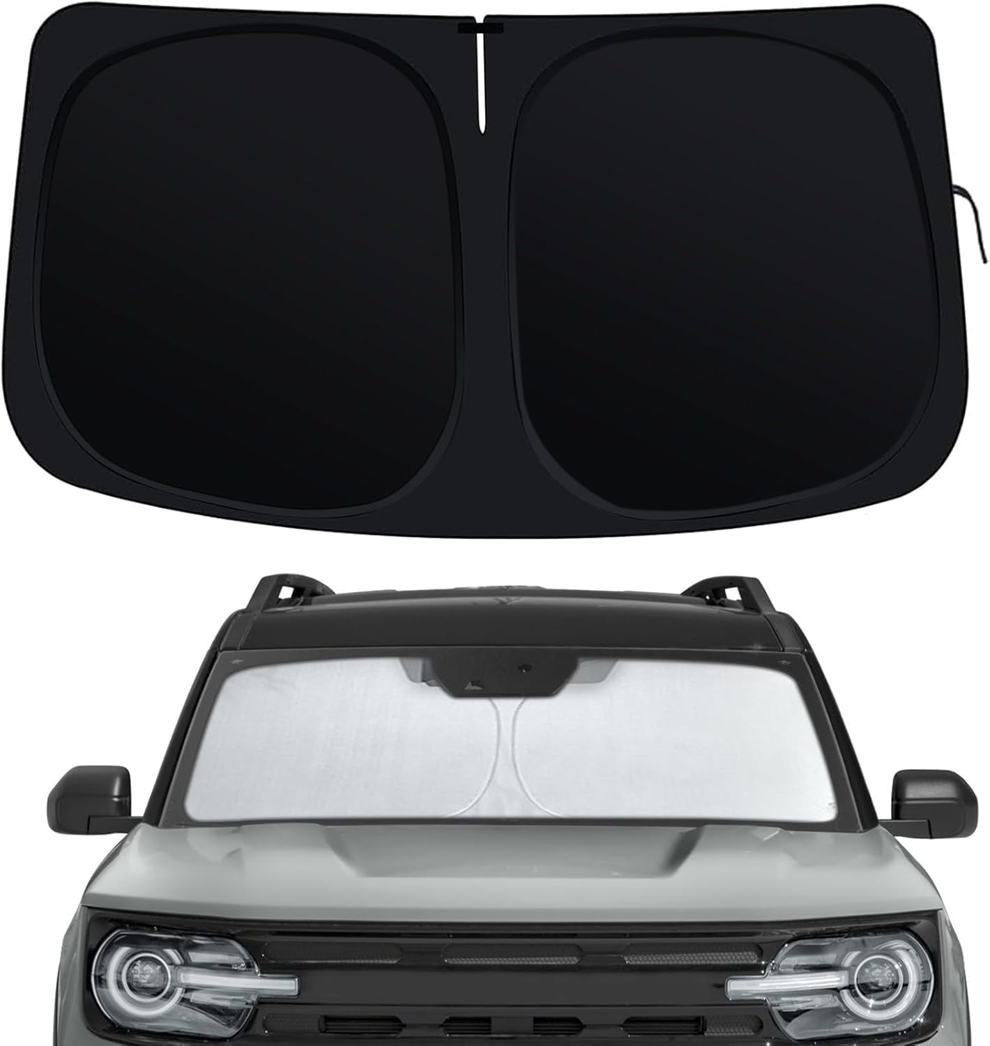 Windshield Sun Shade for Ford Bronco Sport 2021-2025, Front Window ...