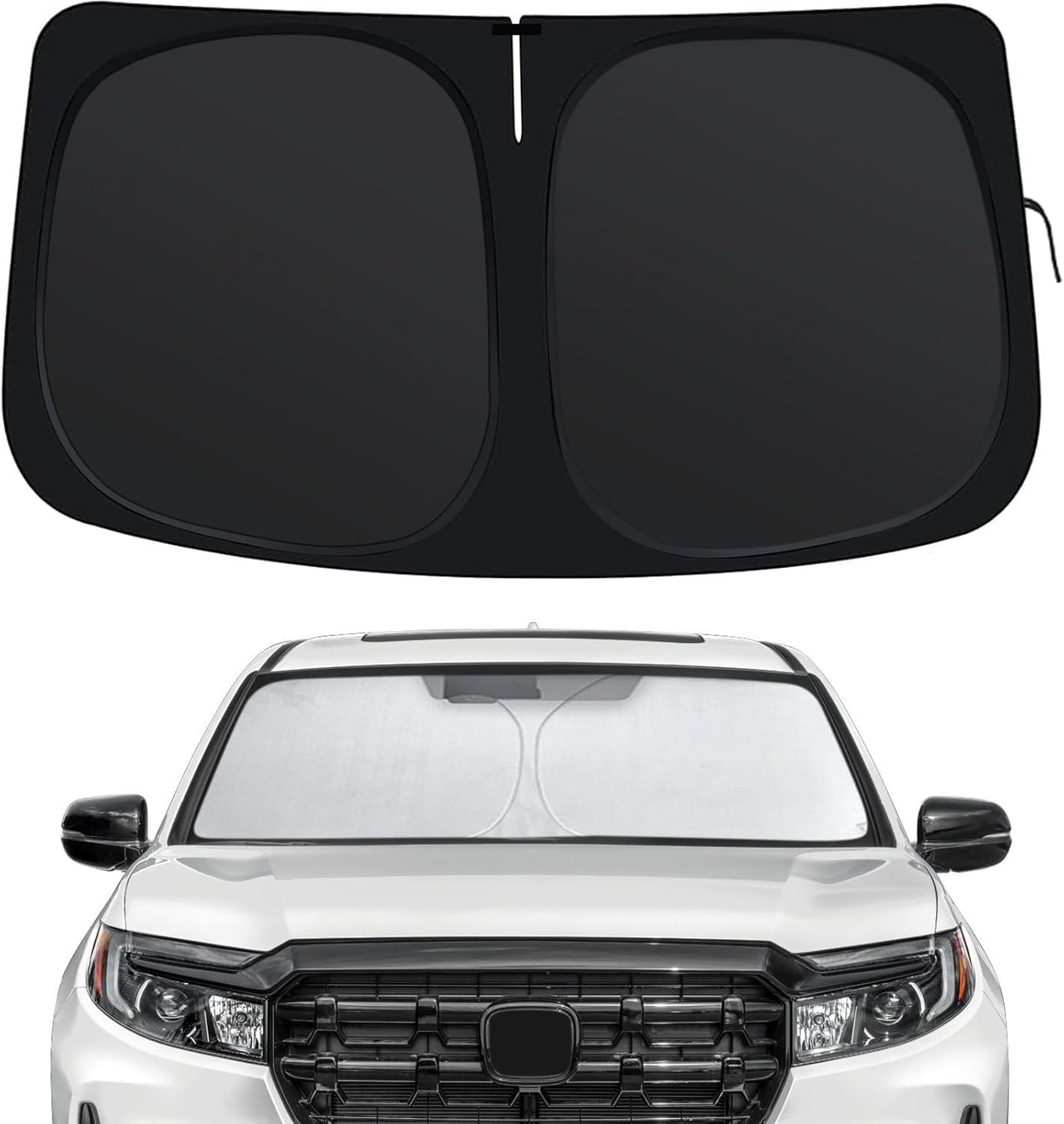 Windshield Sun Shade for Honda Ridgeline 2017-2025, Front Window Shades ...