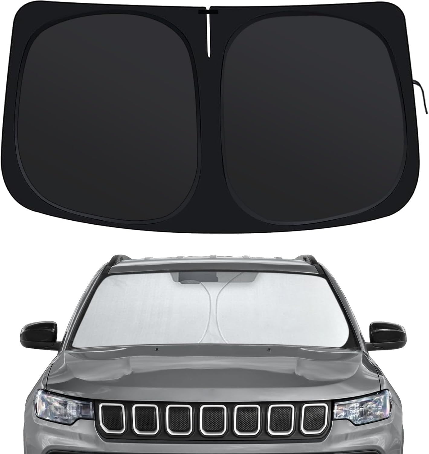 Windshield Sun Shade for Jeep Compass 2017-2025, Front Window Shades ...