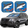 Windshield Sun Shade, Shark With Sunglasses and Lobste 2-Piece ...