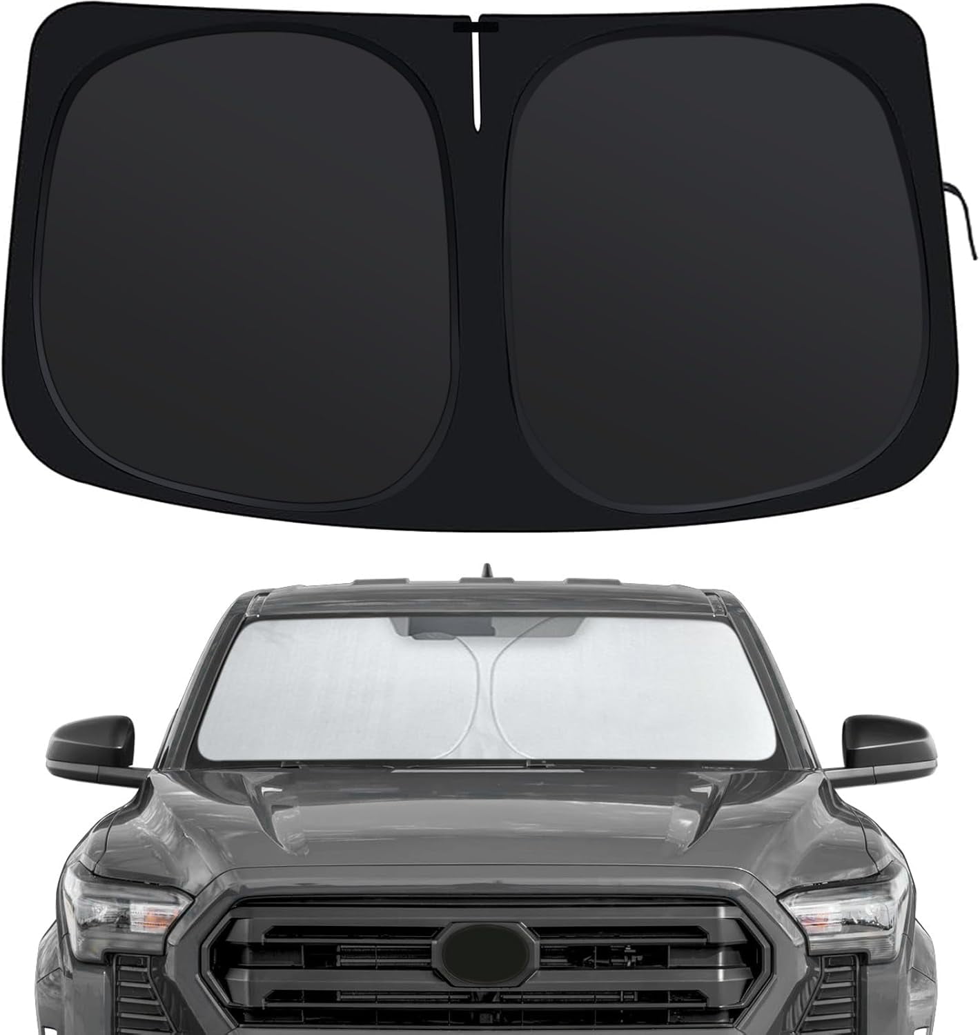 Windshield Sun Shade for Toyota Tacoma 2016-2025, Front Window Shades ...