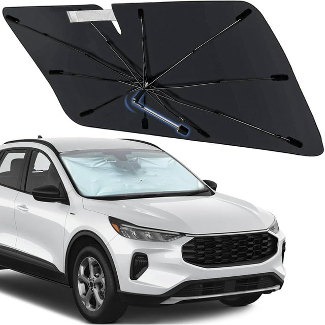 Windshield Sun Shade Umbrella for Ford Escape 2012-2025, Foldable Car ...