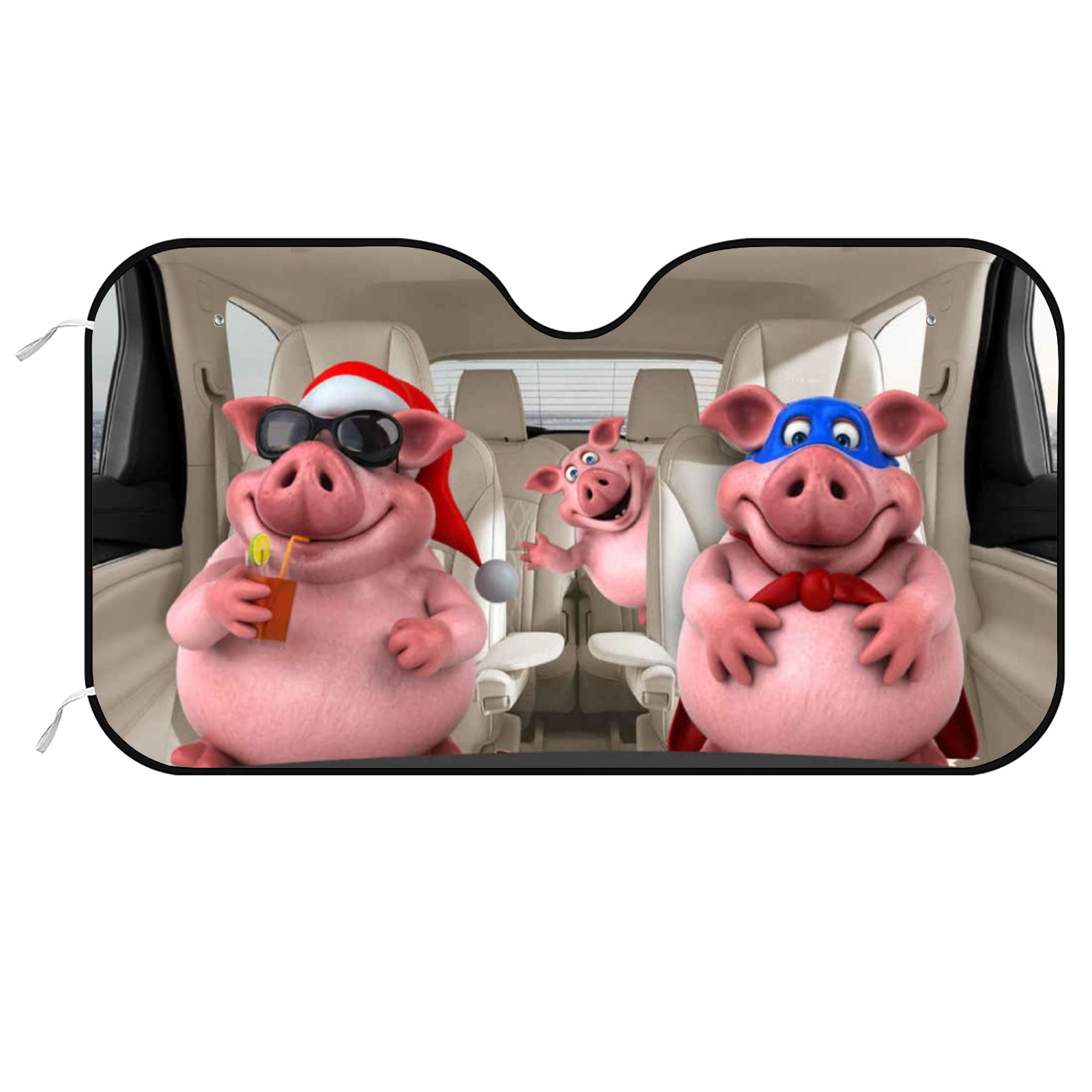 Windshield Sun Shade for Car SUV Truck 51x30 Inch, Animal Drive Car Sun ...