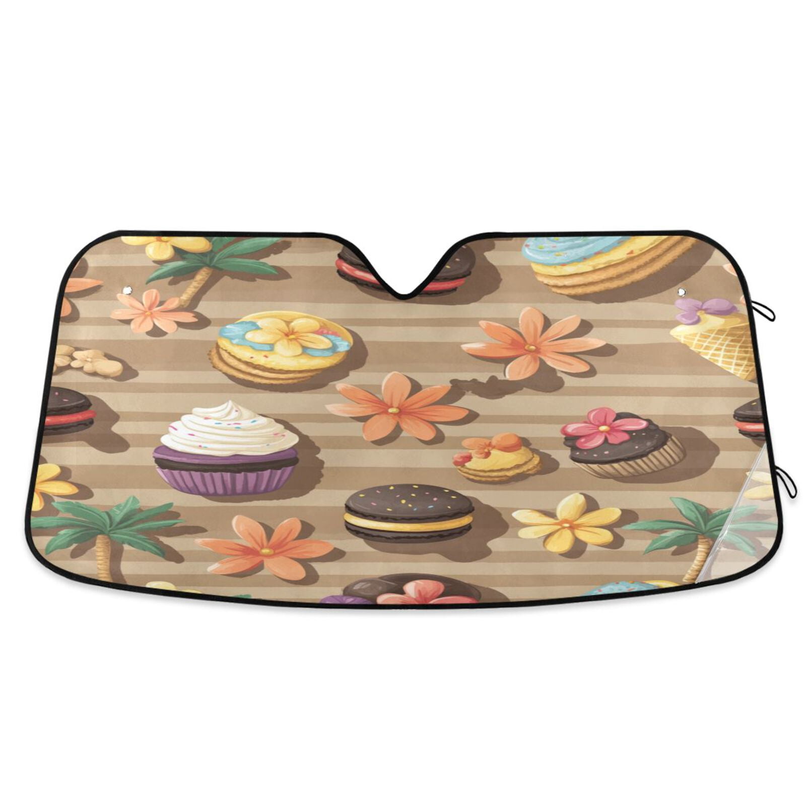 Windshield Sun Shade for Cars, 55"x27.6" Foldable Car Sun Shade with ...