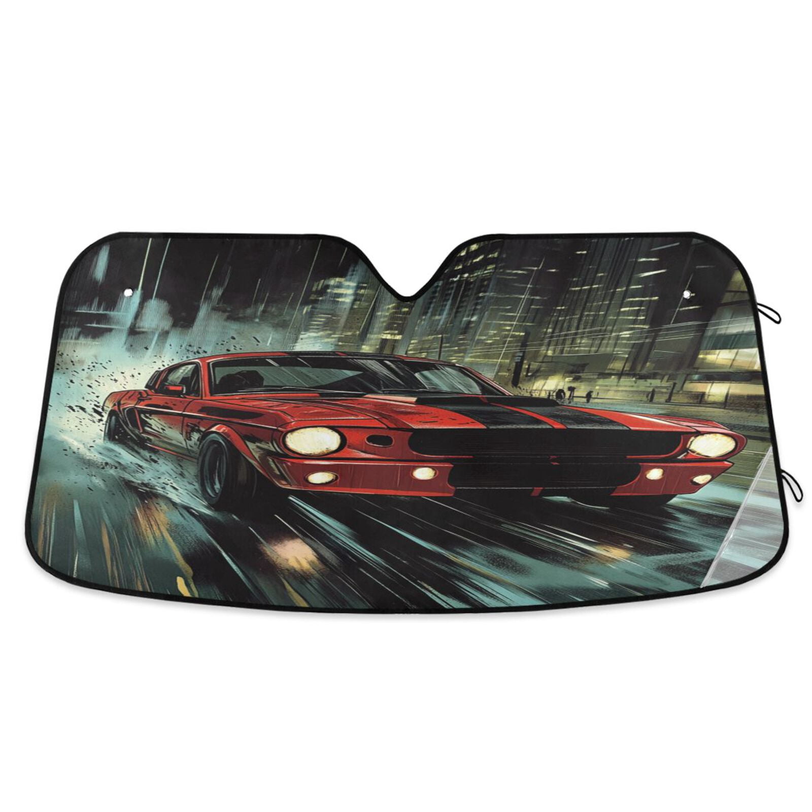 Windshield Sun Shade for Cars, 55"x27.6" Foldable Car Sun Shade with ...