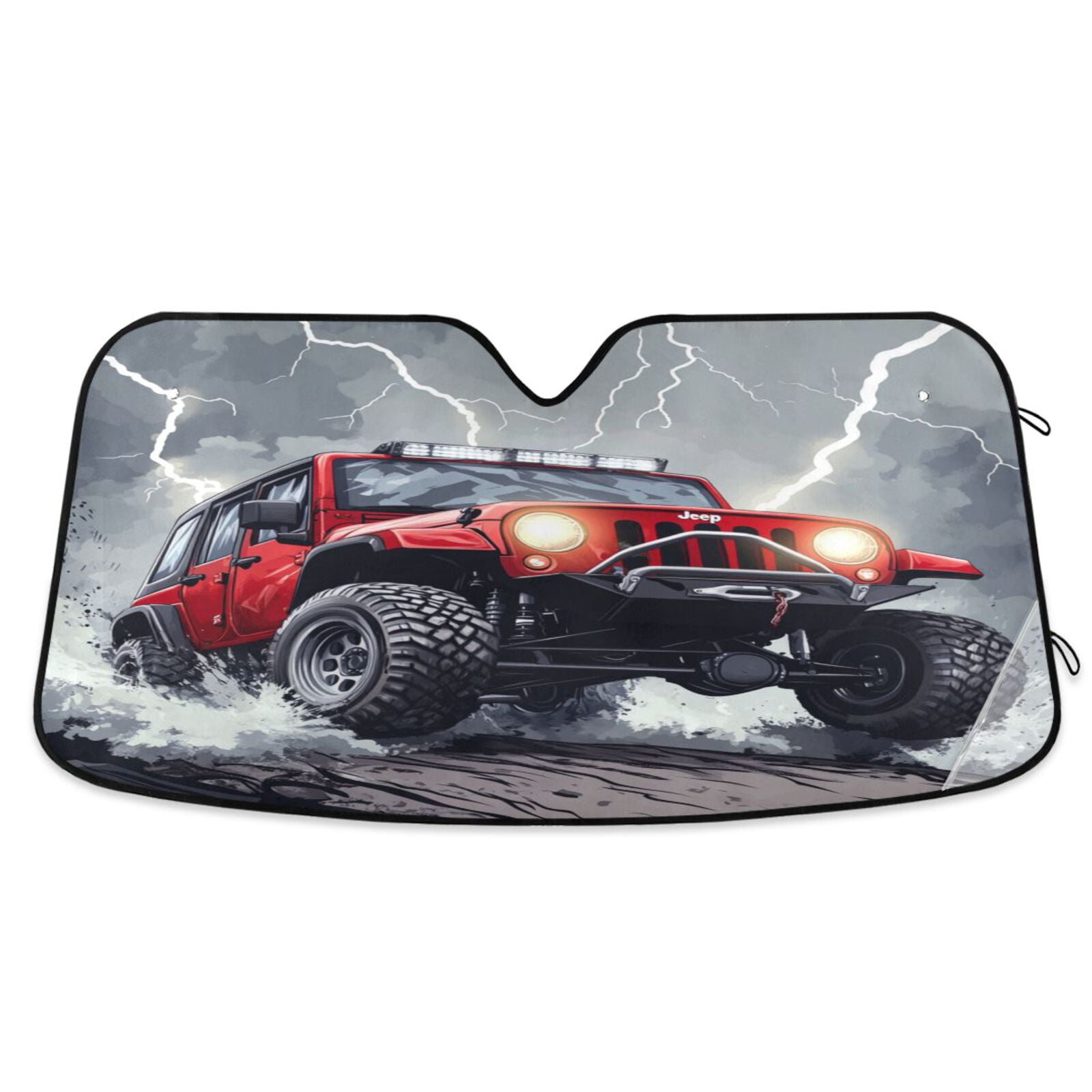Windshield Sun Shade for Cars, 55"x27.6" Foldable Car Sun Shade with ...