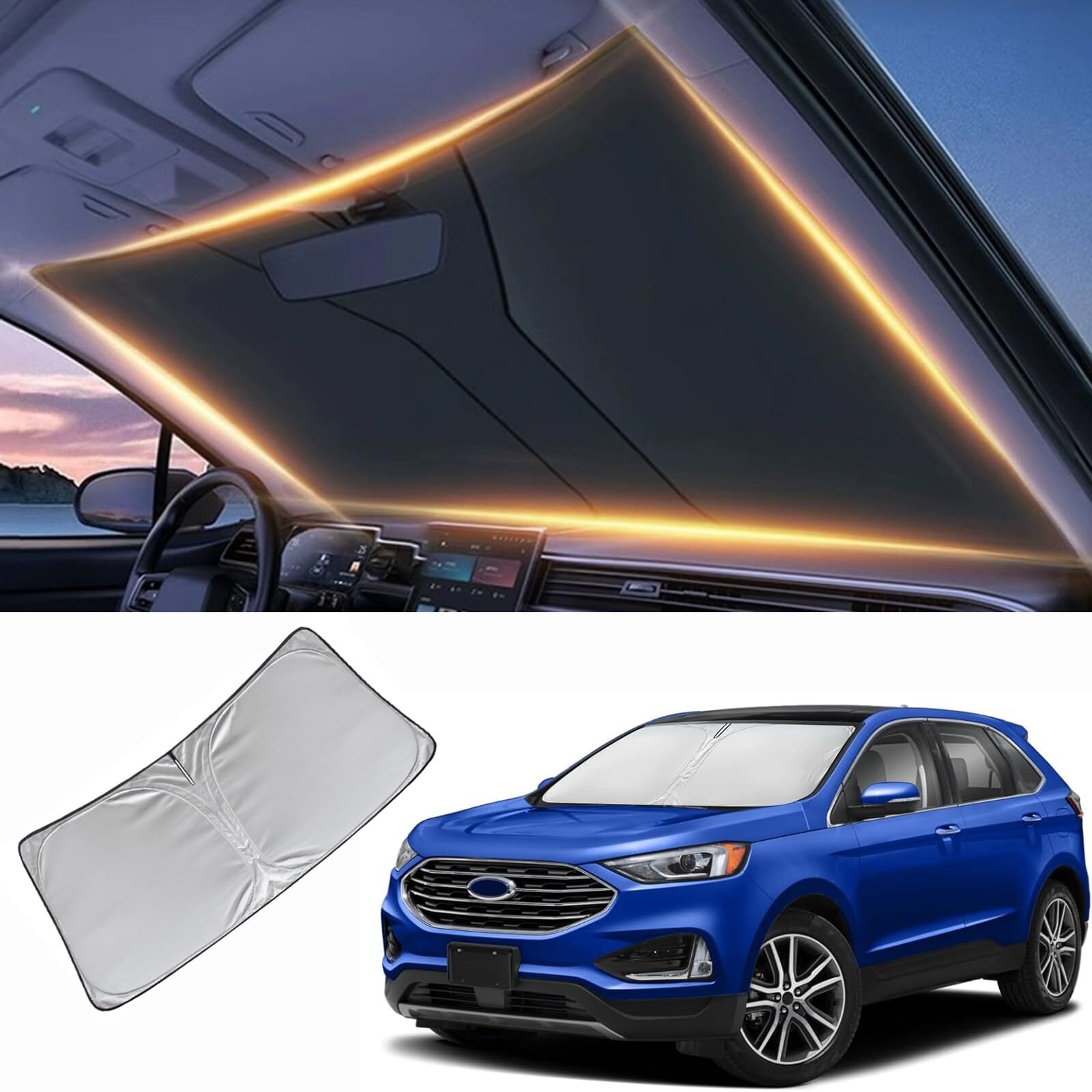 Windshield Sun Shade for Hyundai Sonata Front Window Shades Cover for ...