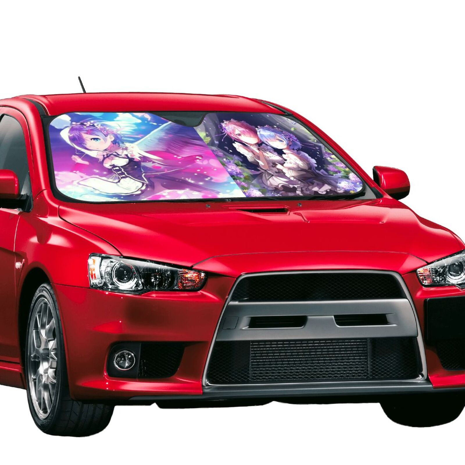 Windshield Sun Shade for Re ZERO-Ram Rem Car sunshade Car Sun Visor for ...