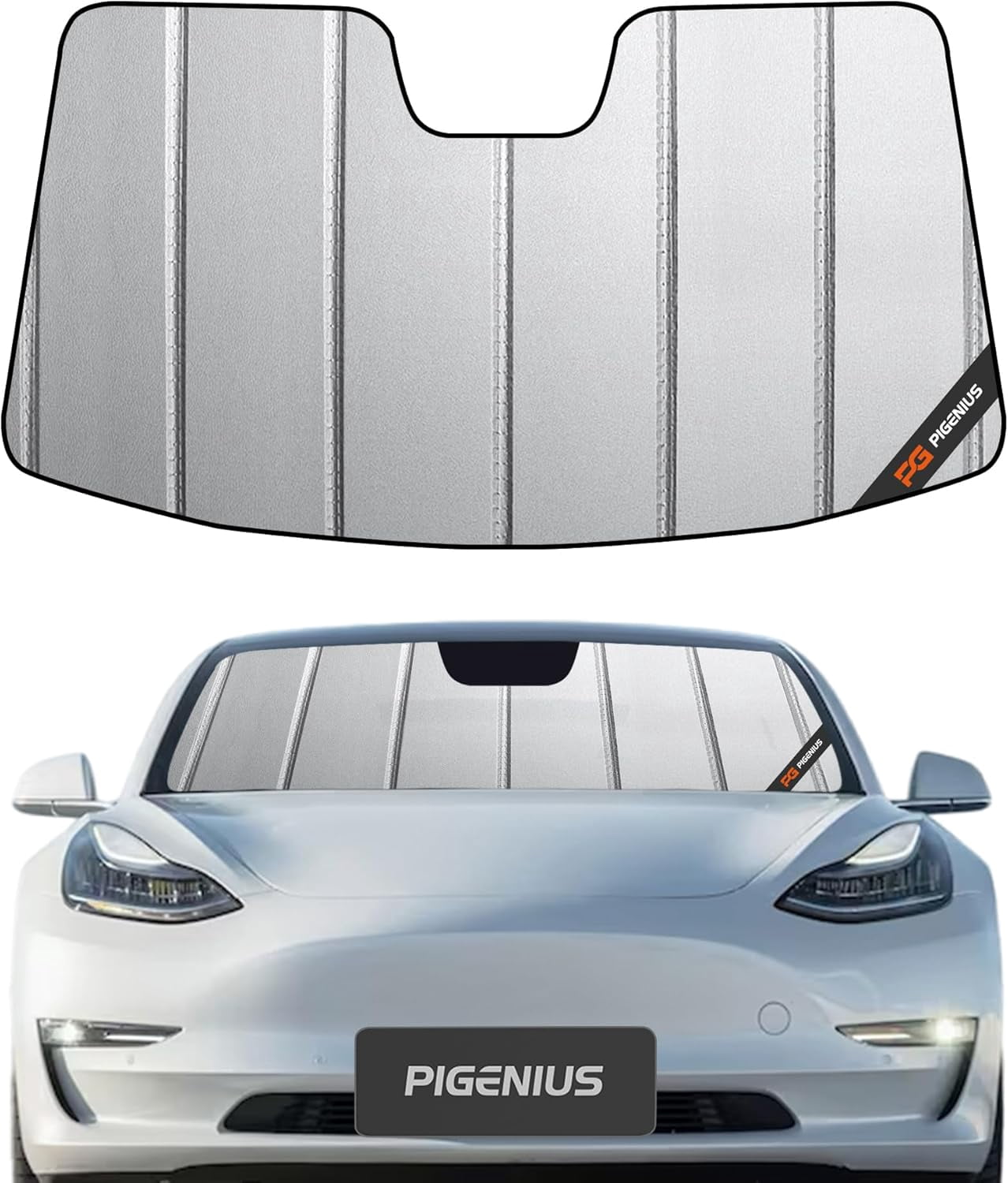 Windshield Sun Shade for Tesla Model 3 2018-2025, Model Y 2020-2025 ...
