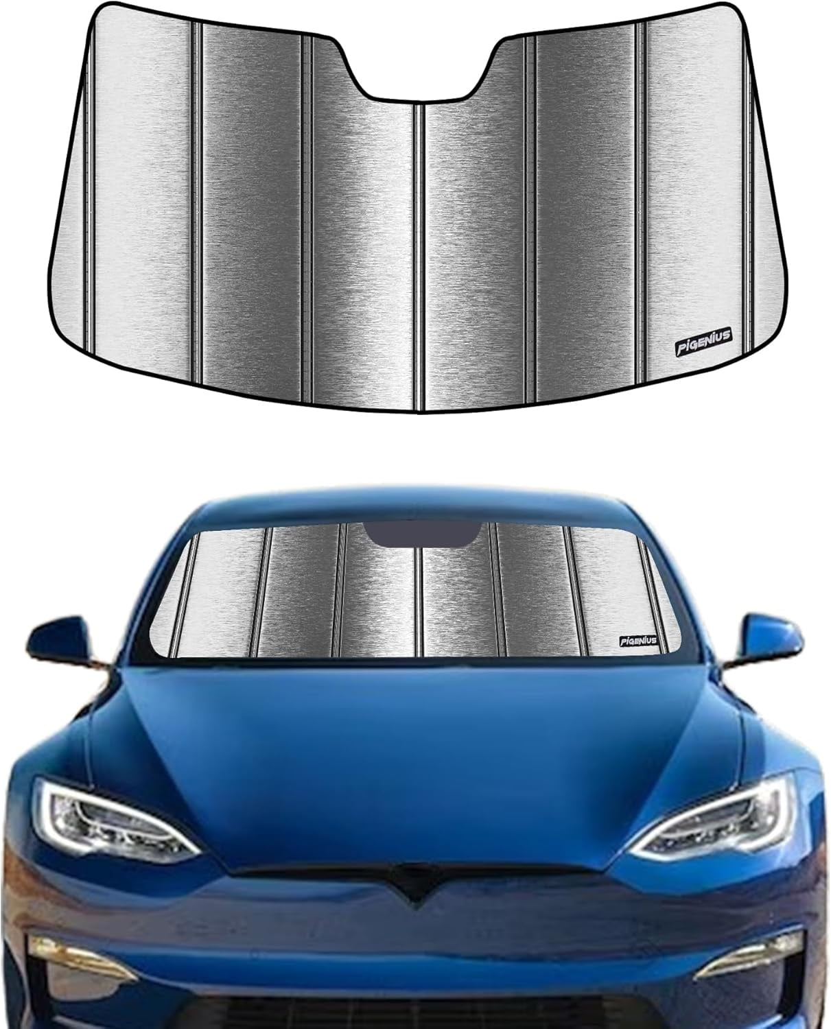 Windshield Sun Shade for Tesla Model S 2012-2025 - Metallic - Walmart.com
