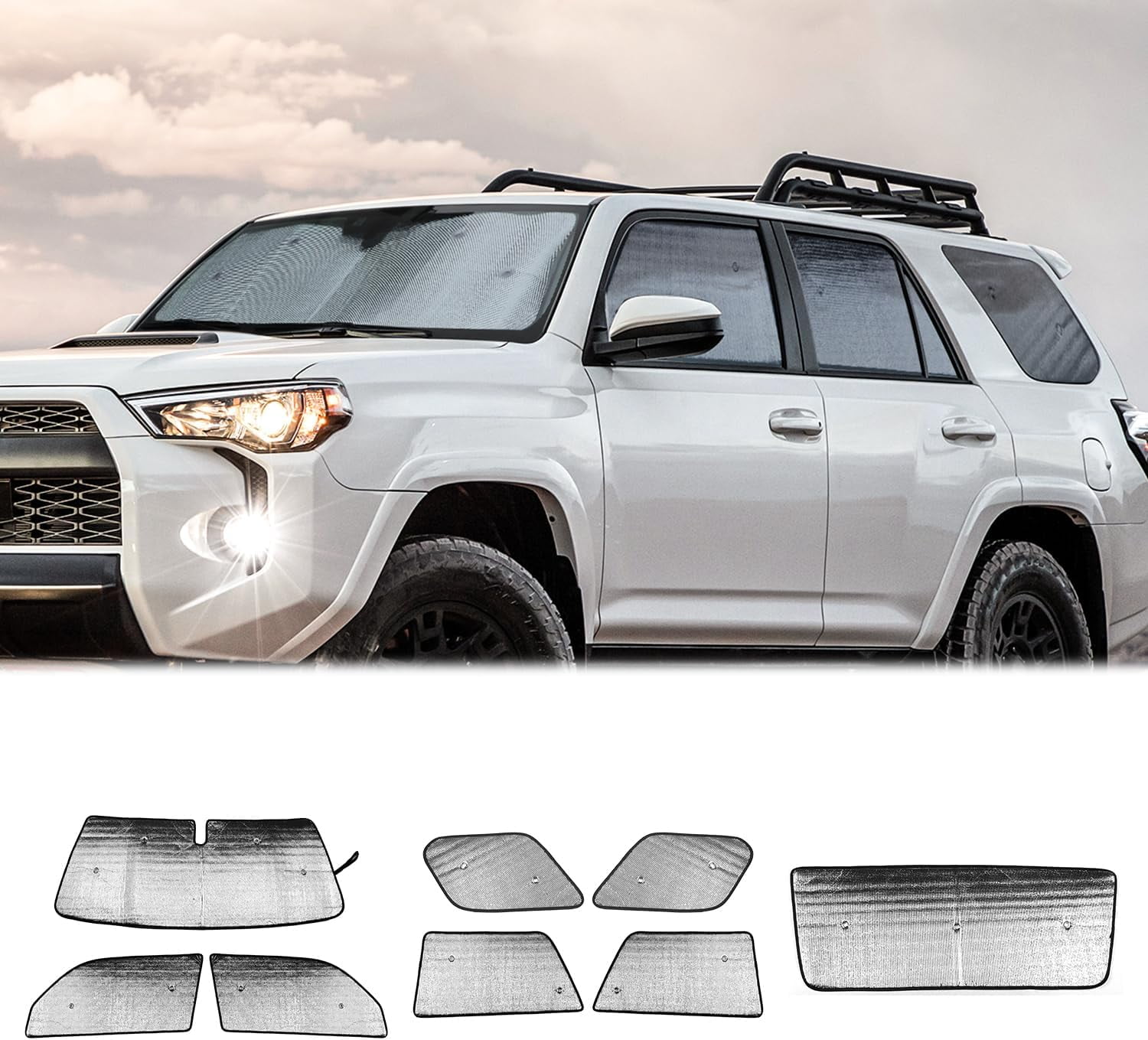 Windshield Sunshade Front & Side & Rear Window Sun Shade Sunscreen Heat ...