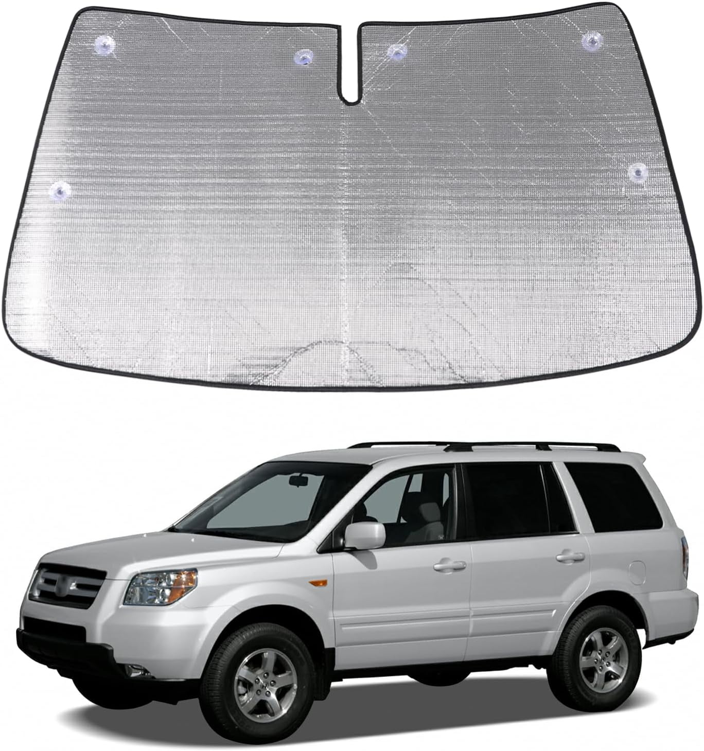 Windshield Sunshade for Honda Pilot 2003-2008, Front Window Sun Shade ...