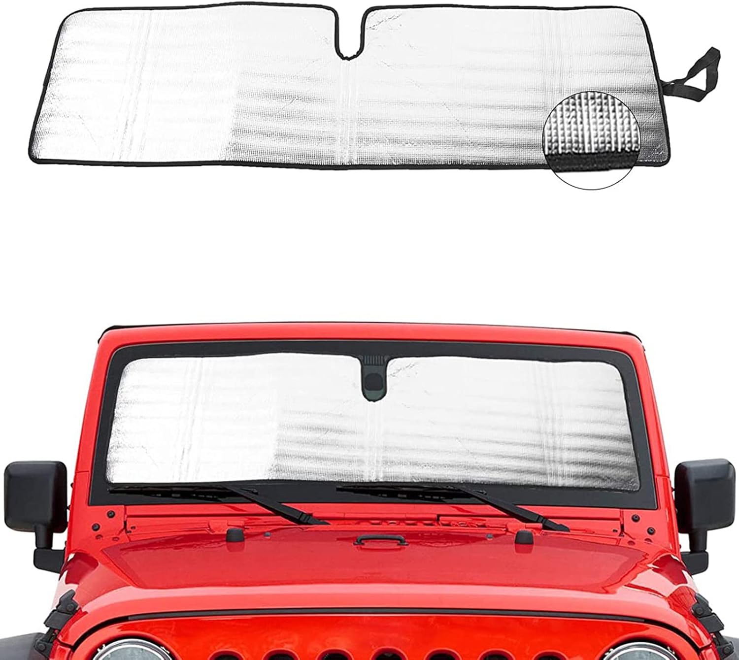 Windshield Sunshade Sun Shade Heat Shield Sun Visor Mat Compatible with ...