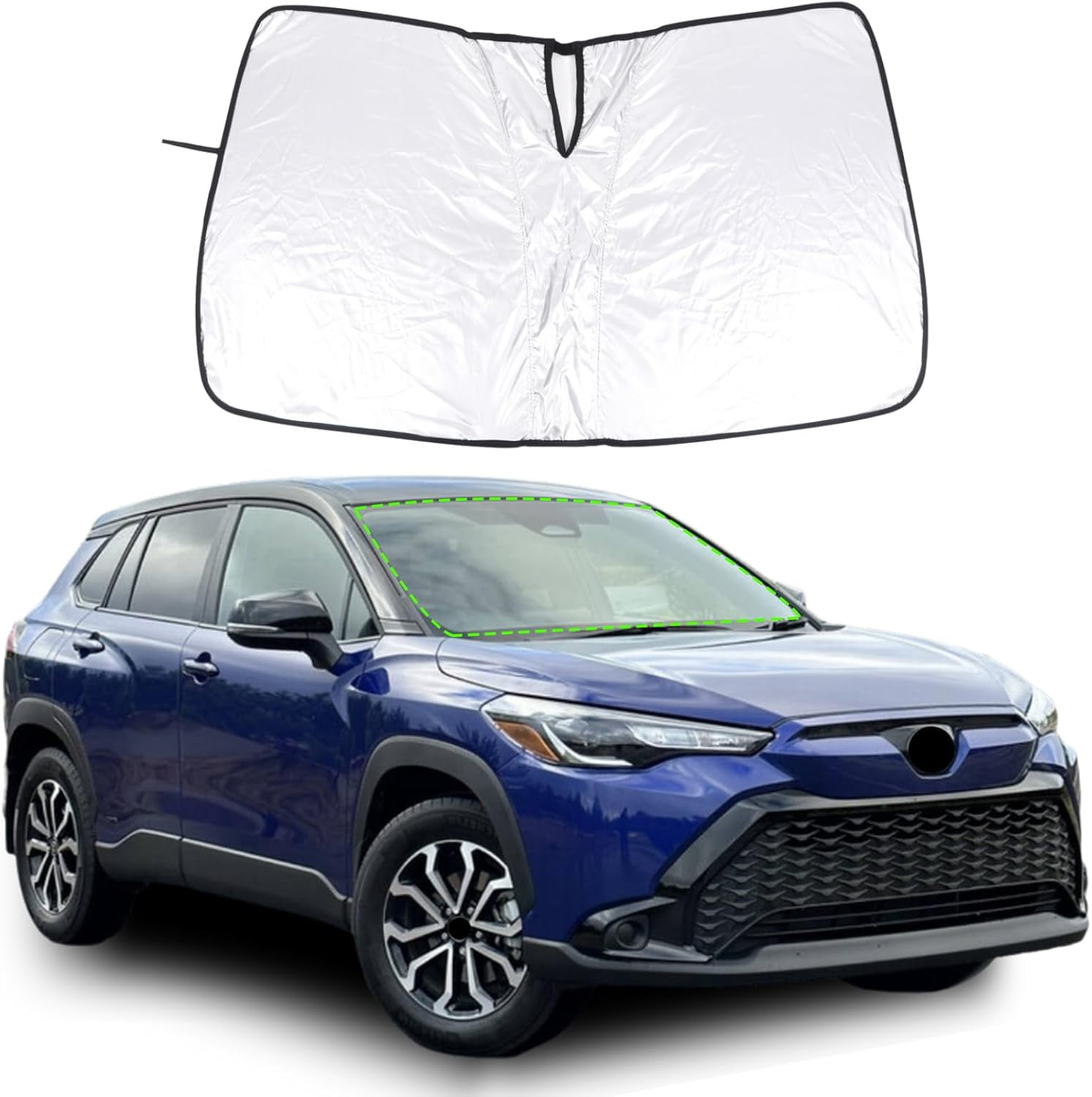 Windshield Sunshade for Toyota Corolla Cross 2022-2024, Front Window ...