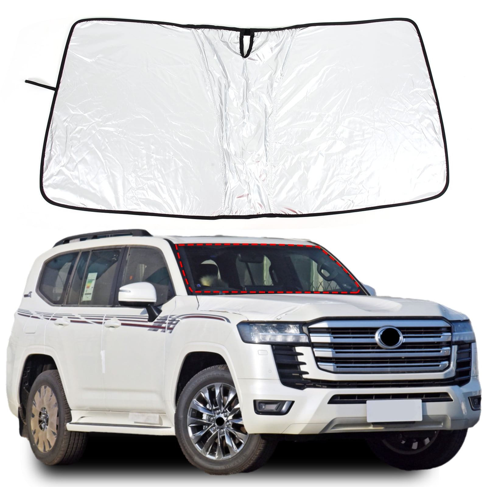 Windshield Sunshade for Toyota Landcruiser/Land Cruiser/LC200/LC300 ...