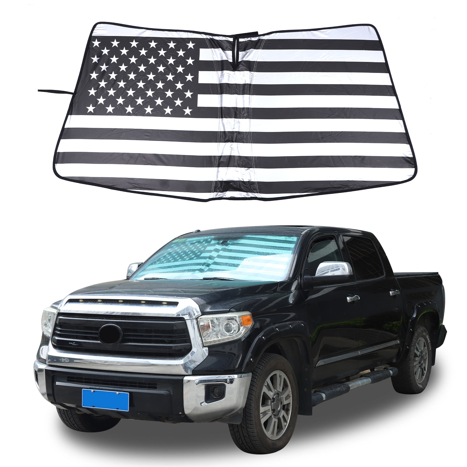 Windshield Sunshade for Toyota Tundra 2007-2021, Front Window Sun Shade ...