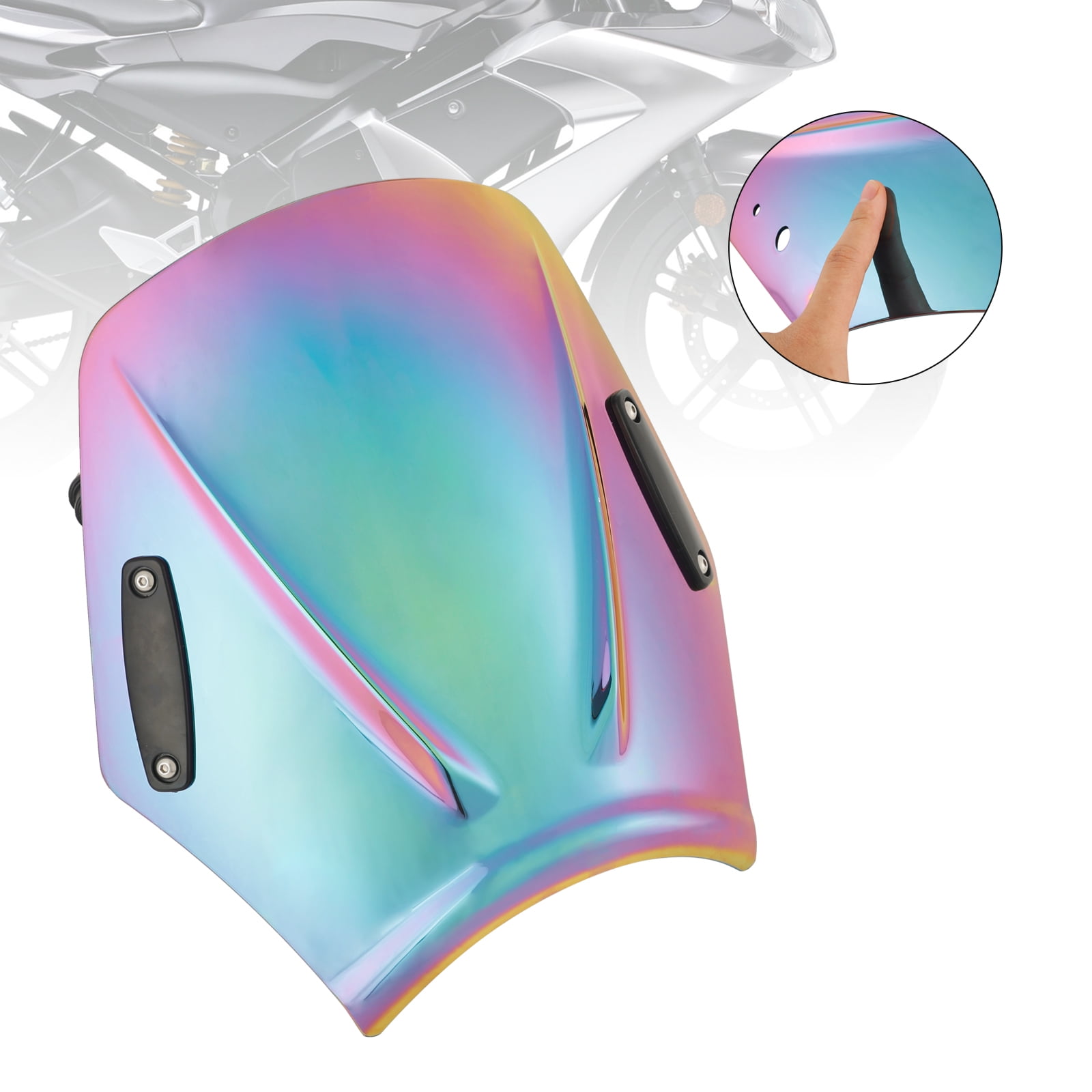 Windshield WindScreen Universal fits for Motorcycle with 22mm / 7/8 ...