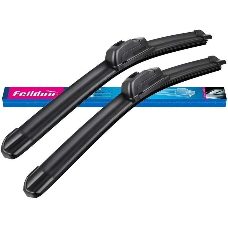 Windshield Wiper Blades 22 14 Car Front Window U J Hook Bracketless Beam Wiper Blade set of 2 NO1837N