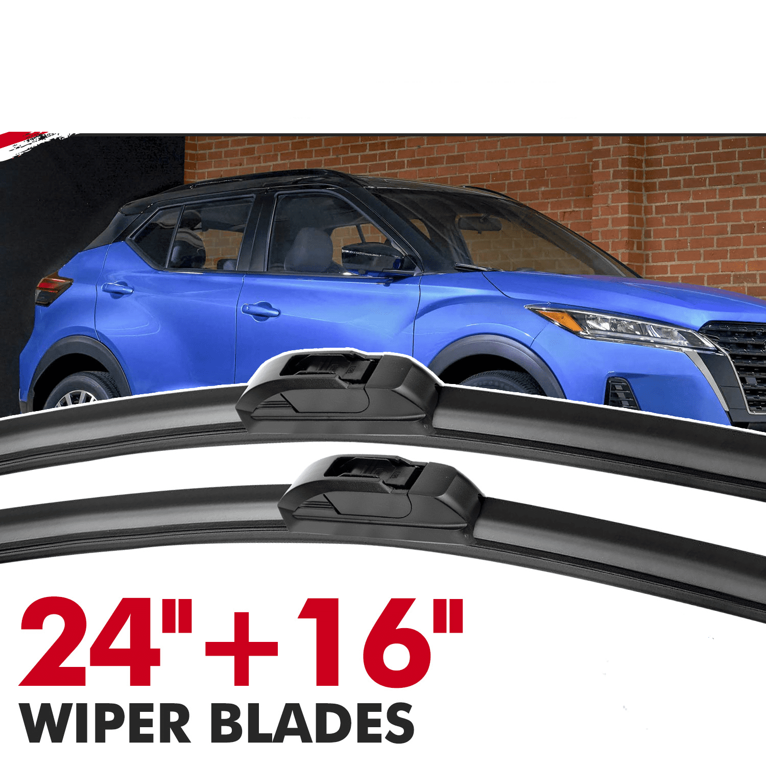 Windshield Wiper Blades 24"+16" Replacement for 2004-2009 Kia Spectra ...
