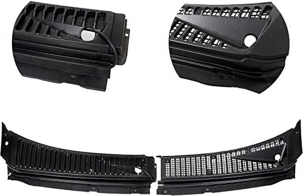 Windshield Wiper Cowl Vent Grille Cover Panels Kit Compatible With 1999 ...