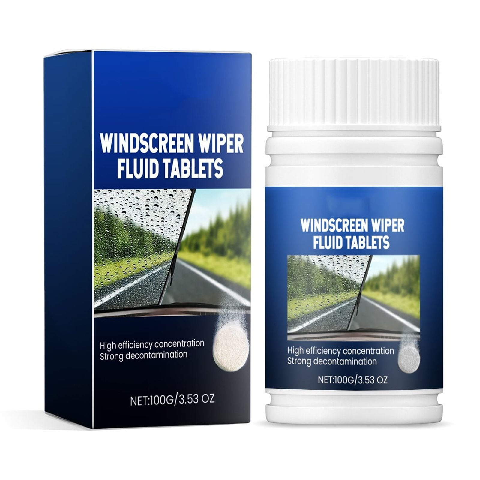 Windshield Wiper Fluid Tablets, Car Wash Effervescent Sheets for ...