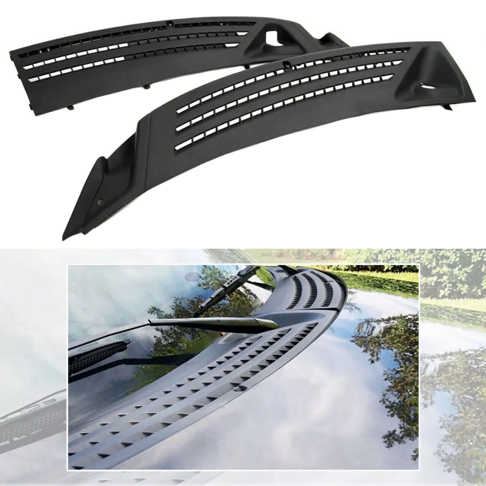 Windshield Wiper Window Cowl Panel Grille RH & LH For Ford F150 LINCOLN ...