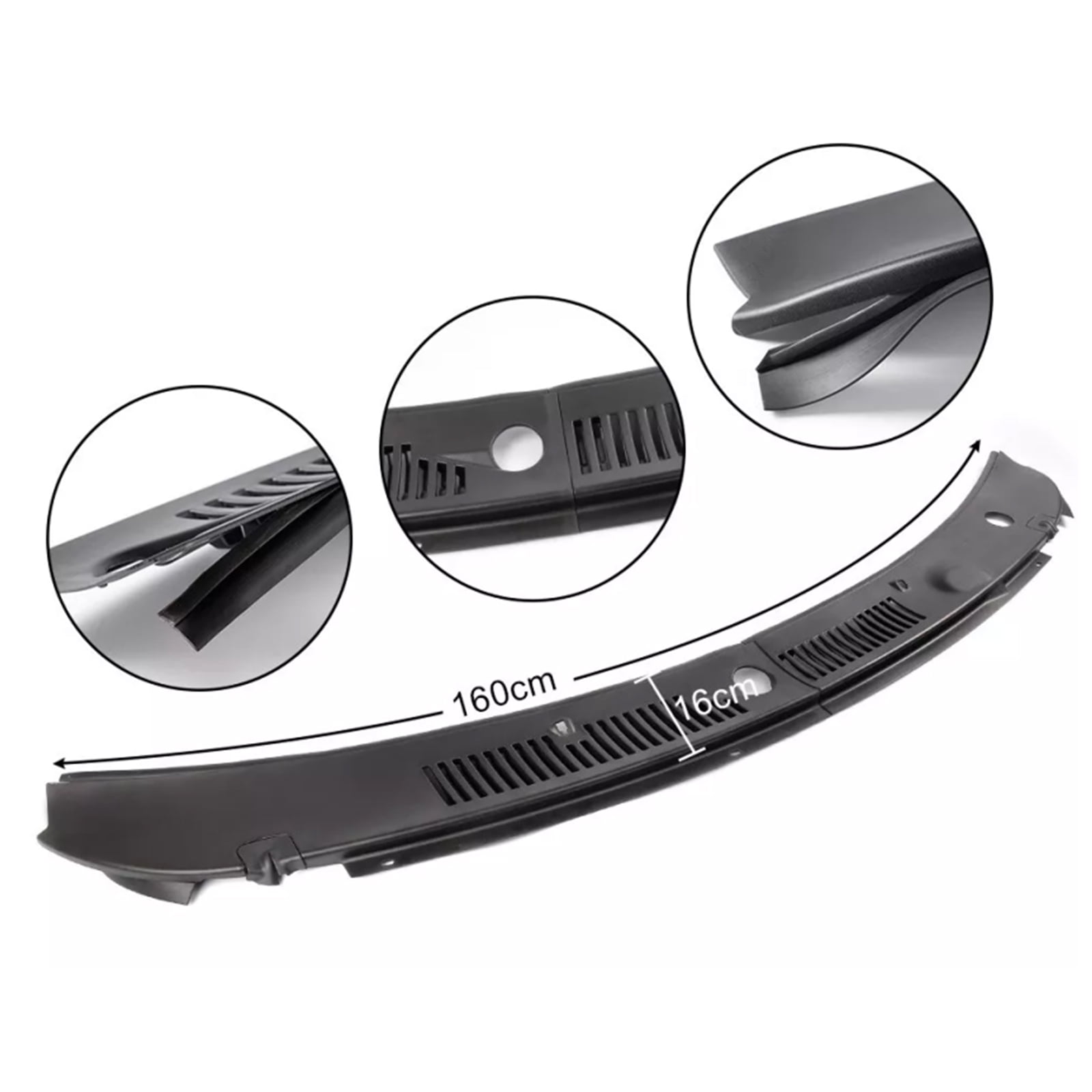 Windshield Wiper Window Cowl Panel Grille RH & LH For Ford Mustang ...