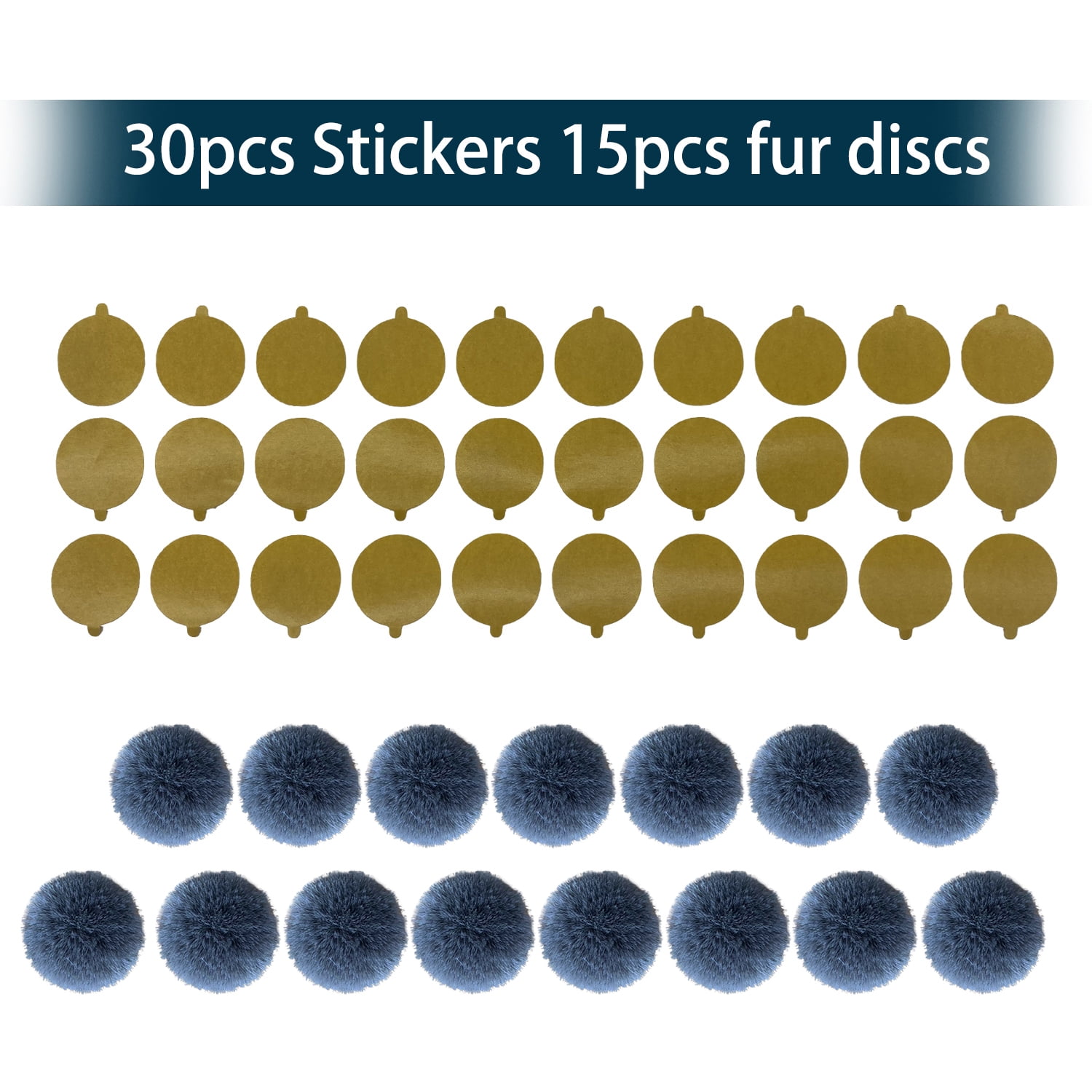 Windshield undercover Reusable fur discs with stickies for Lavalier ...