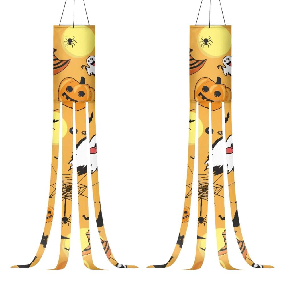 Windsock Flag | Halloween Ghost Pumpkin Windsock Flag | Quick Drying No ...