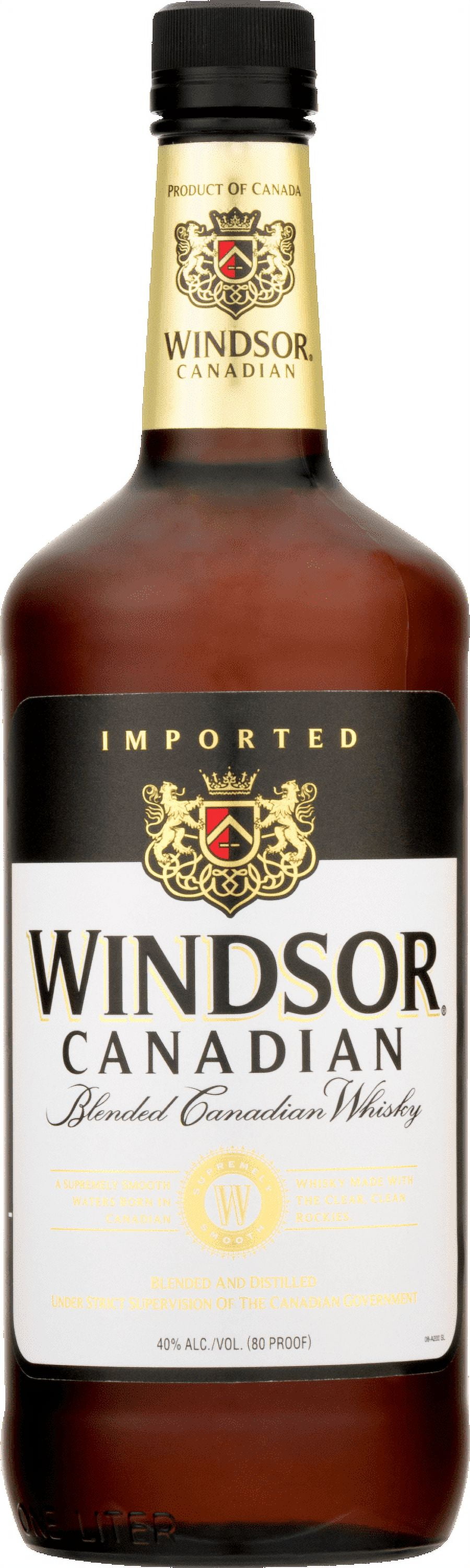 Windsor Blended Canadian Whiskey, Aged 3 Years, 40% ABV, 1.0l Glass ...