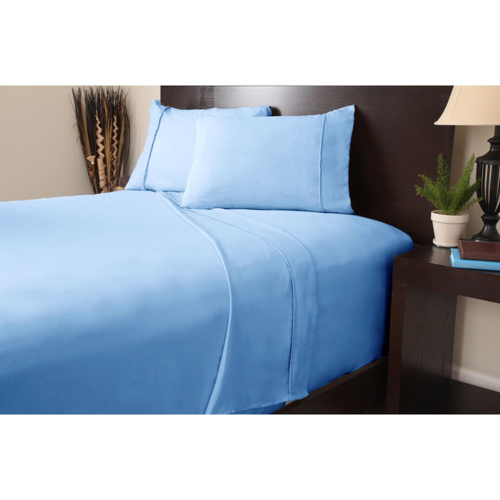 Windsor Microfiber Solid Color 4-piece Sheet Set - Walmart.com