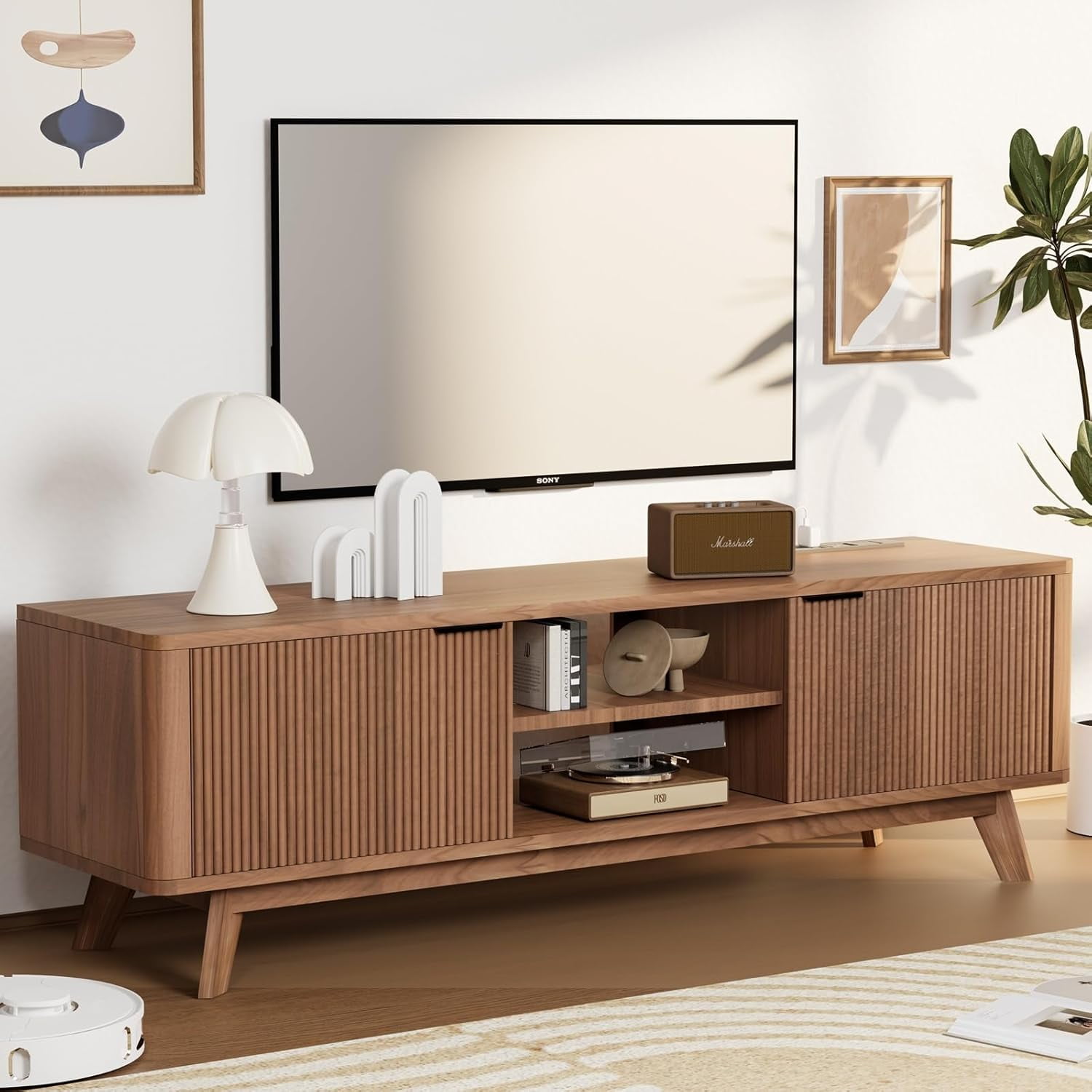 Windsor Modern TV Stand for Living Room Media Console Cabinet with ...