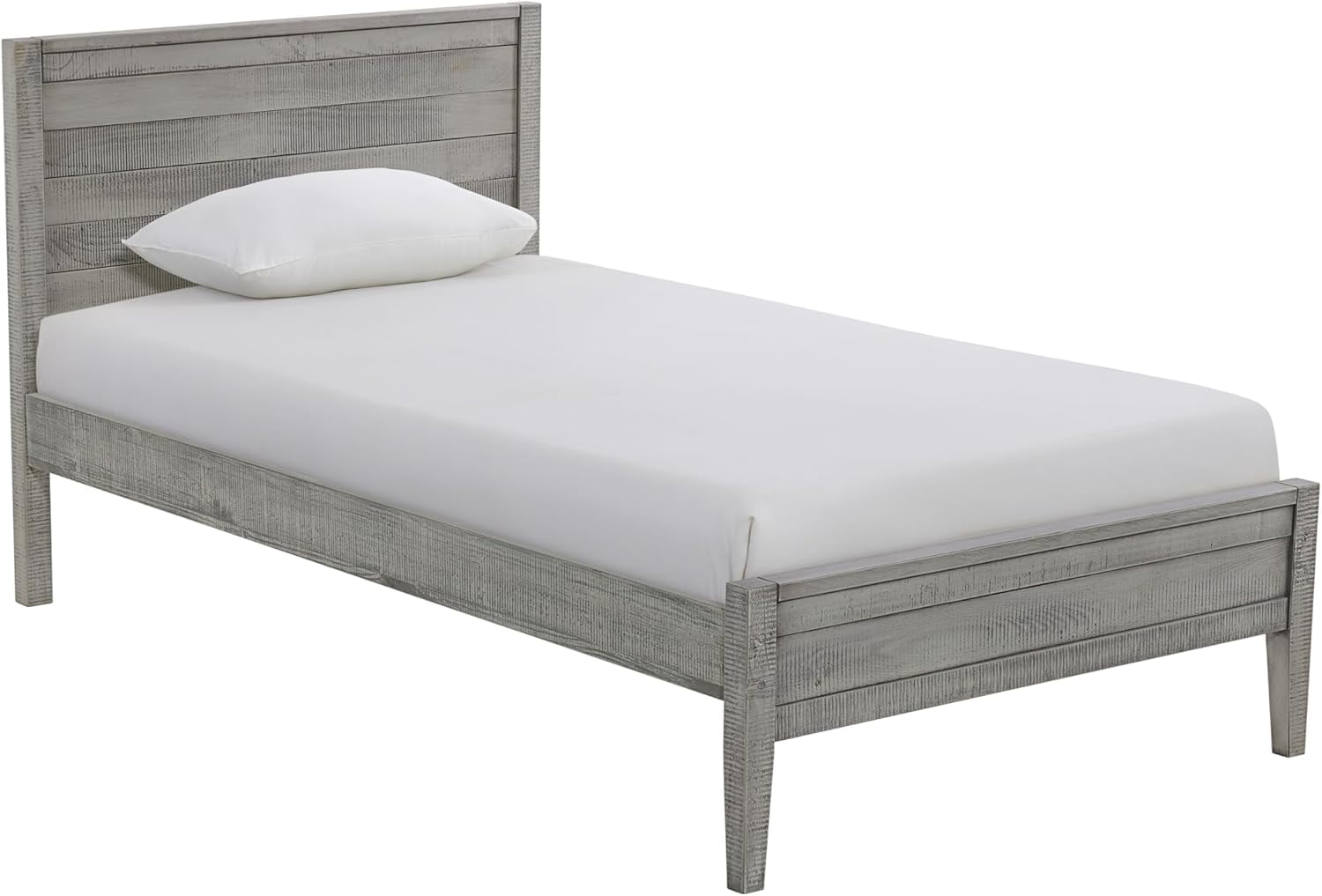Windsor Panel Wood Twin Bed Driftwood Finish, Great for Your Kid's ...