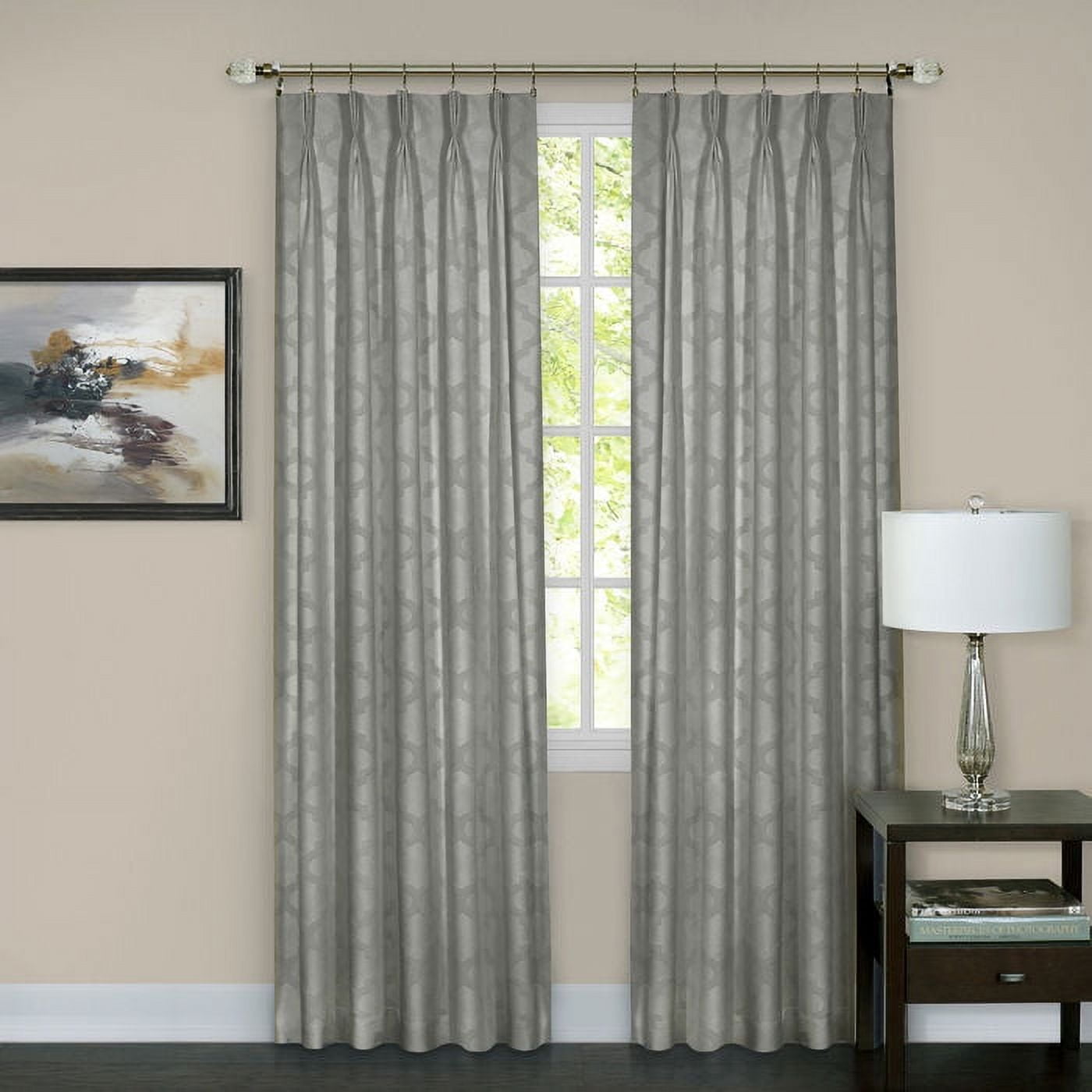 Windsor Pinch Pleat Window Curtain Panel - Walmart.com