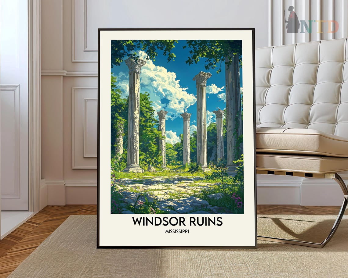 Windsor Ruins Print, Windsor Ruinswindsor Ruins Poster, Windsor Ruins ...