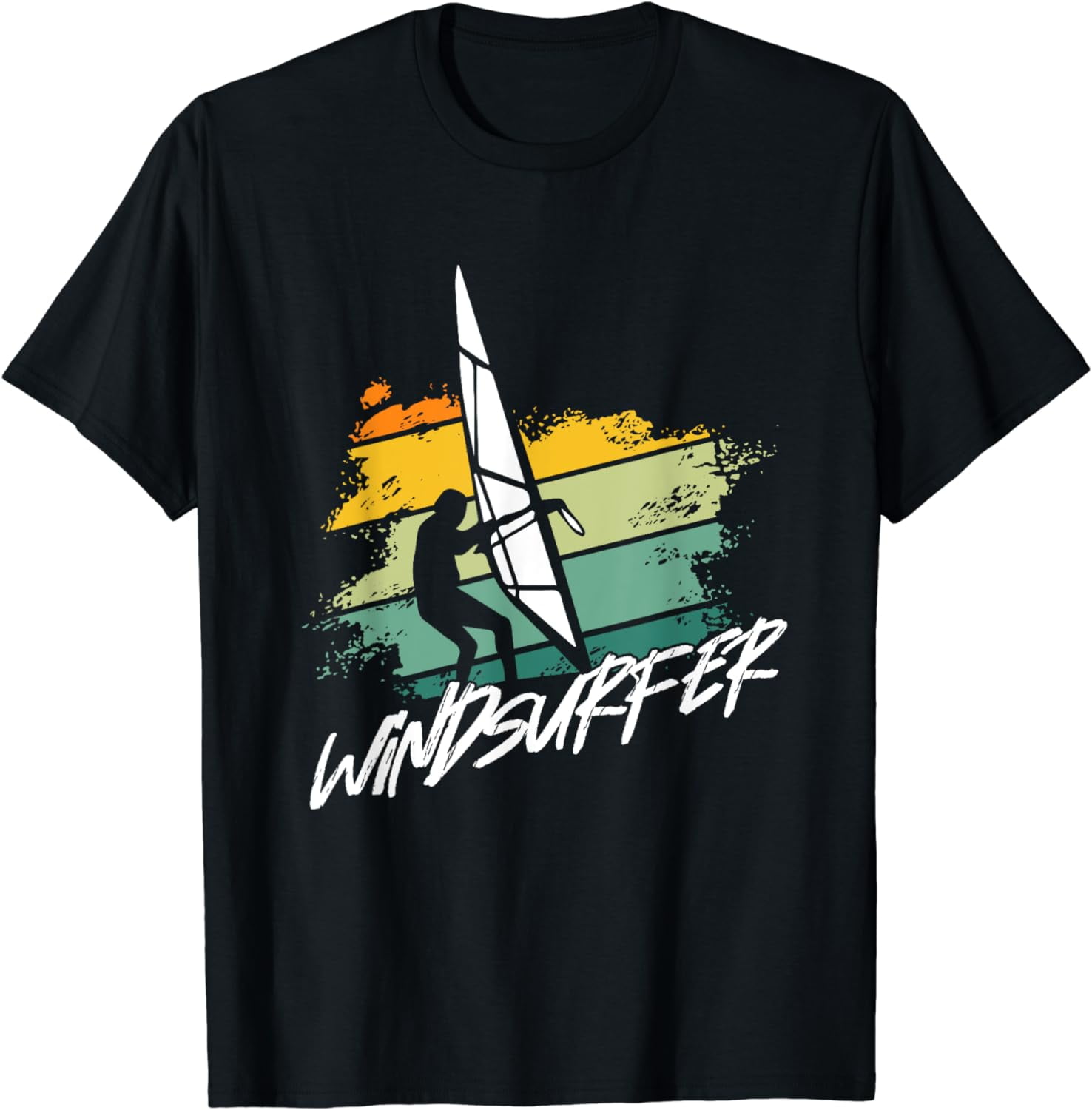 Windsurfer Wave Ocean Windsurfing Sailboarding Surfing T-Shirt ...