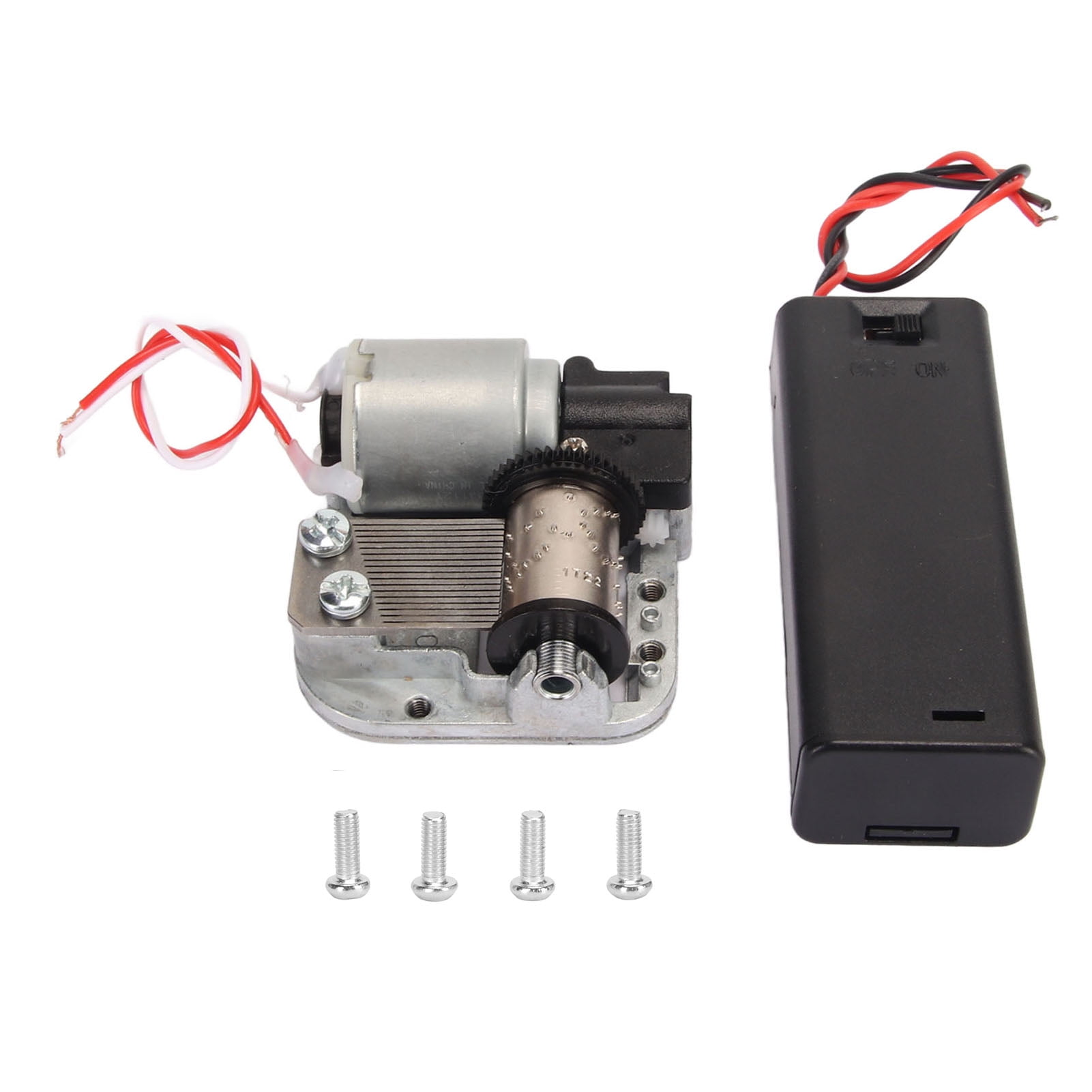 Windup Musical Movement 18 Note Alloy Acrylic Easy Mounting Battery ...