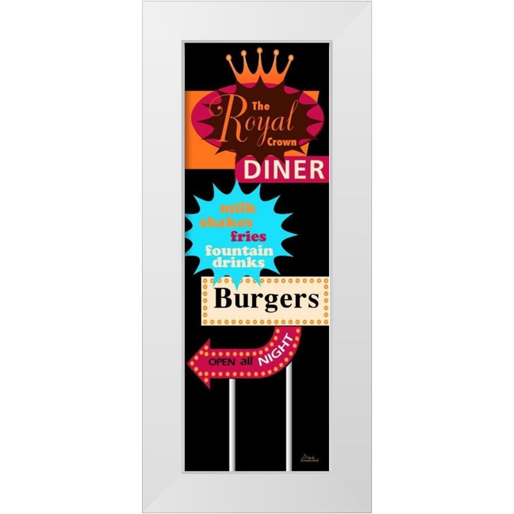 Windvand, Marilu 9x18 White Modern Wood Framed Museum Art Print Titled ...