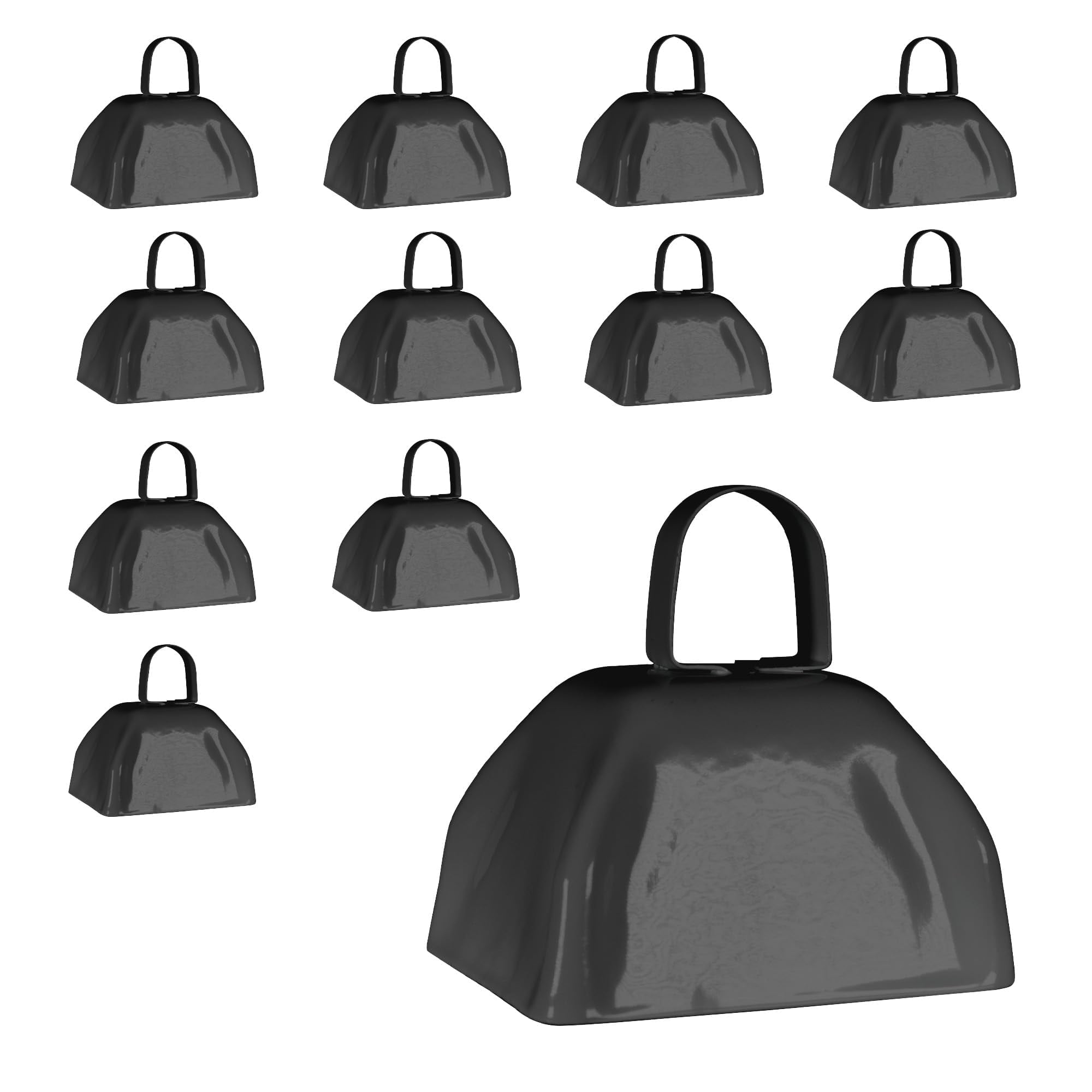 Windy City Novelties Metal Cowbell Noise Makers - 3 Inch - 12 - Pack ...