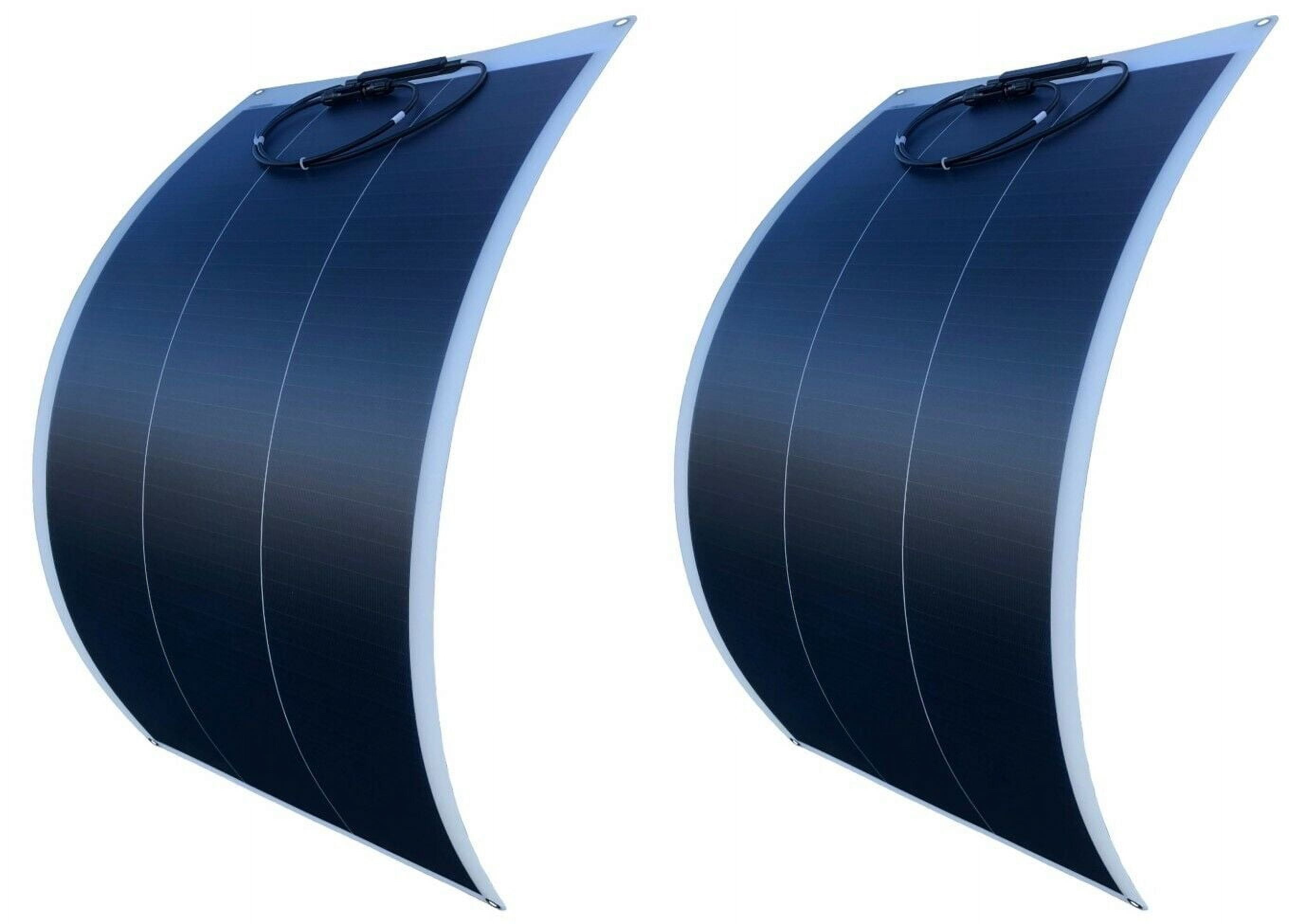 WindyNation 2pcs 100 Watt 12V Flexible Monocrystalline Solar Panel for ...