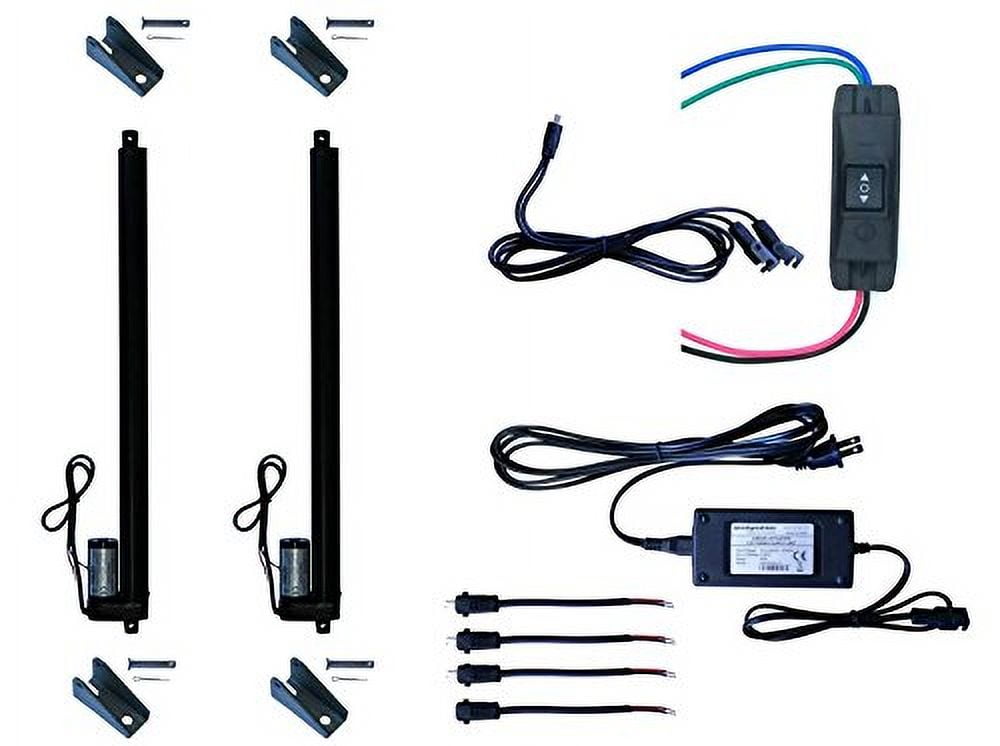 WindyNation (2pcs) 12 Volt, 225 lbs Linear Actuators + Up Down DPDT ...