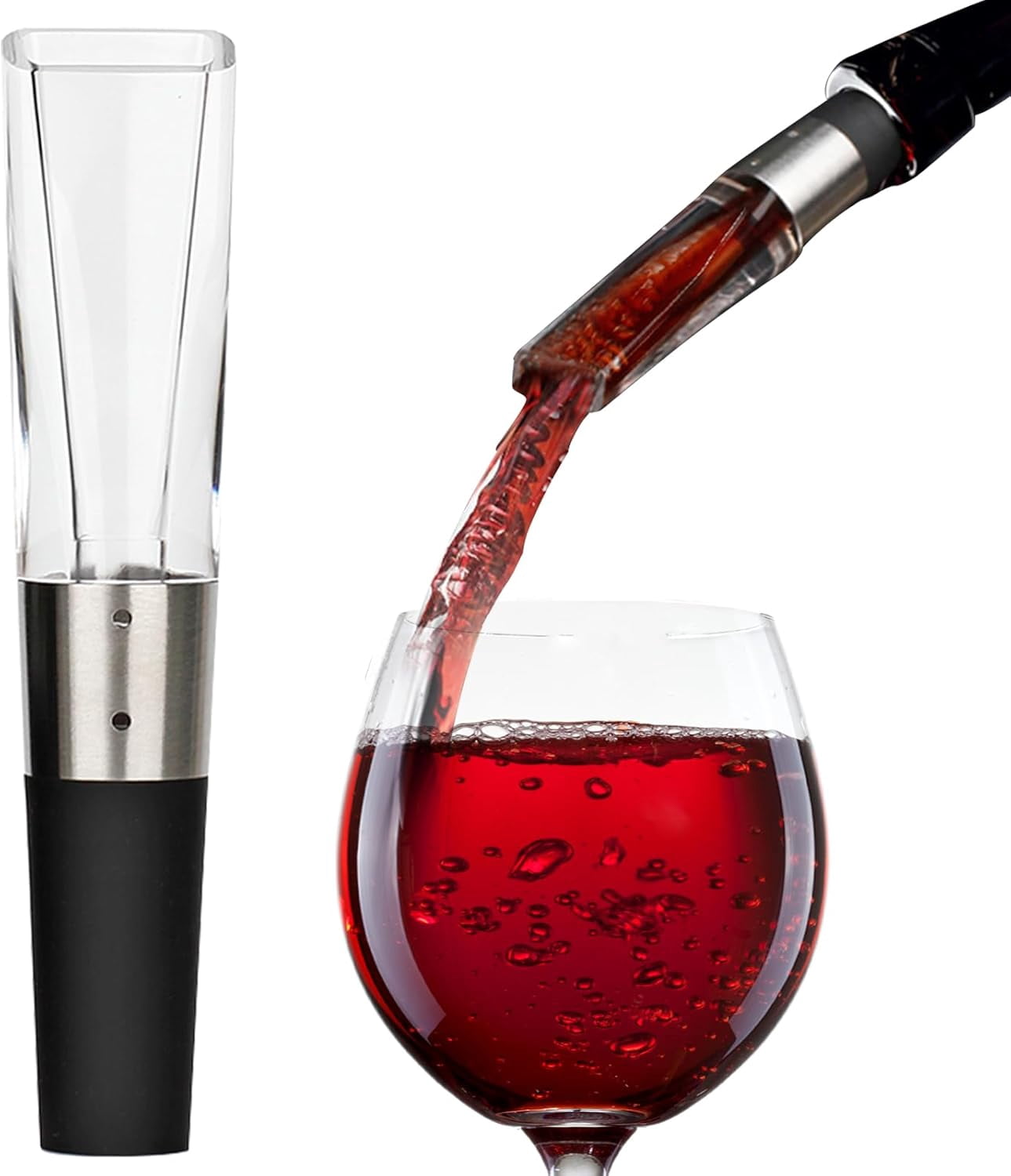 Wine Aerator & Pourer Dual Function with Leak-Proof Design, Universal ...