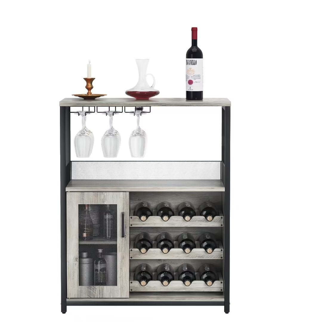 Wine Bar Cabinet, with Wine Rack and Bottles Wine Storage, Small ...