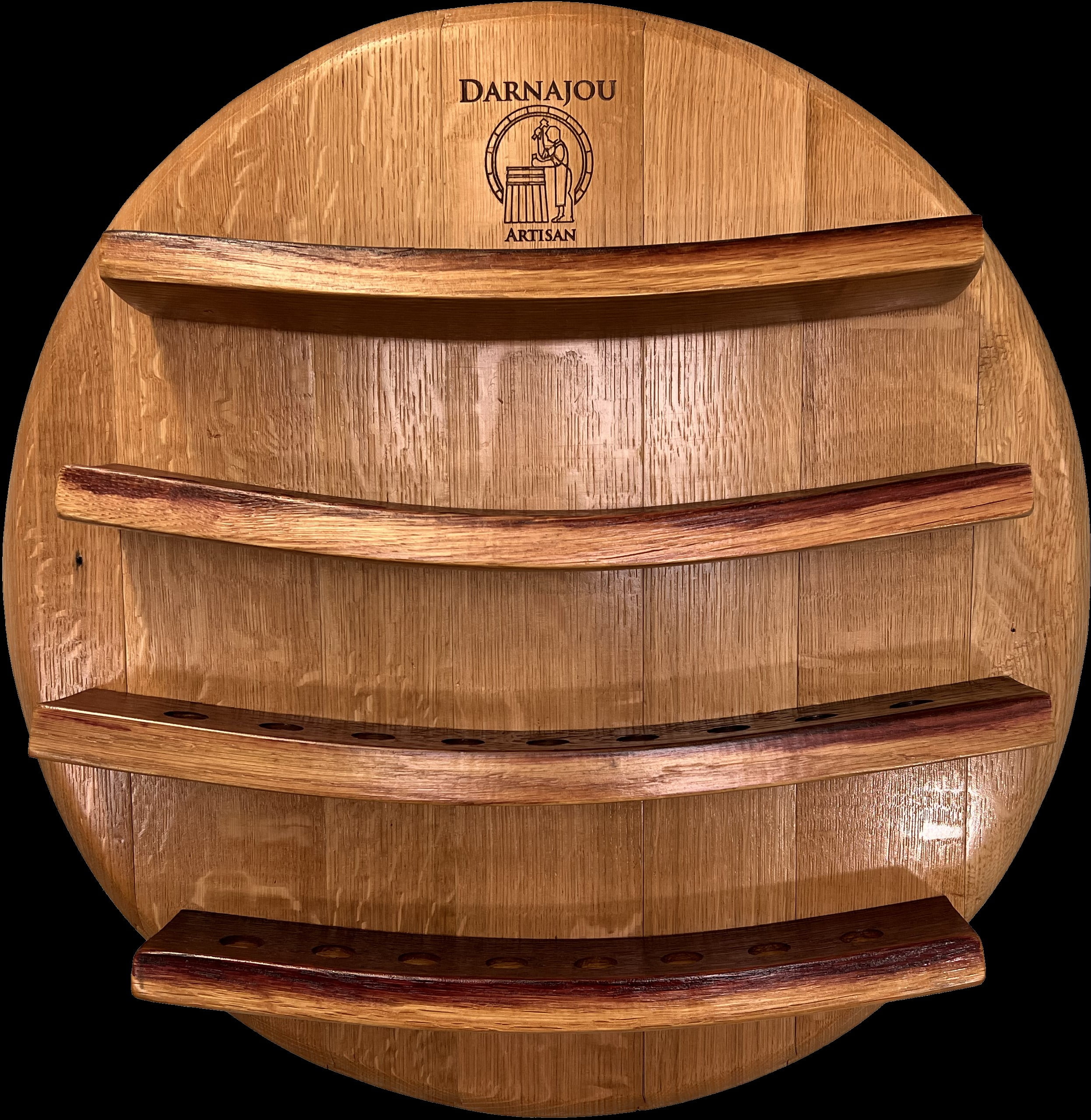 Wine Barrel Designs Barrel Head Wall Mounted Golf Ball Rack - Walmart.com
