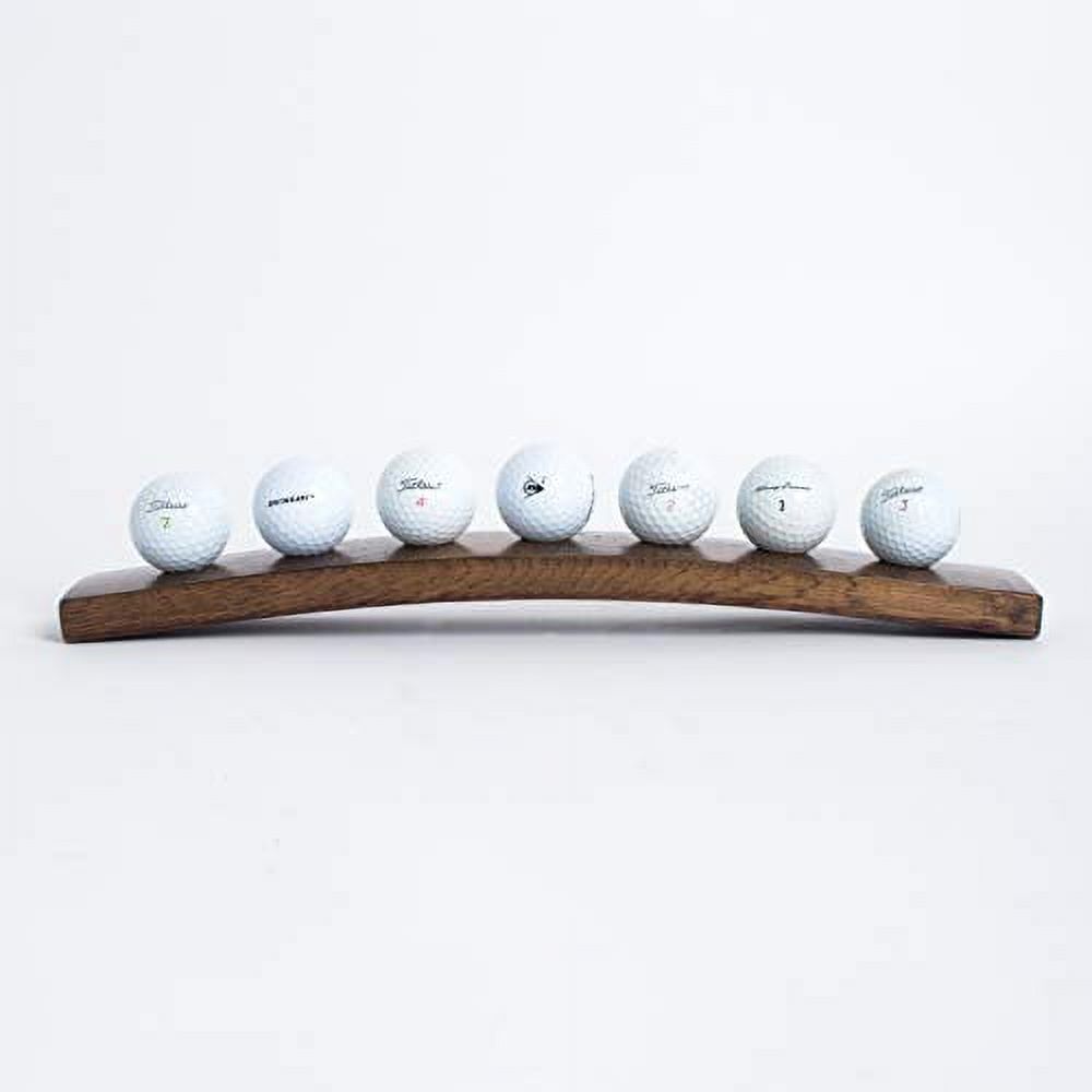 Wine Barrel Golf Ball Display, Dark Walnut Finish, Choice of Size ...